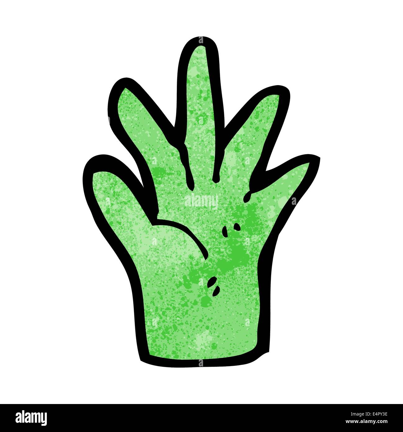 cartoon green hand symbol Stock Vector Image & Art - Alamy