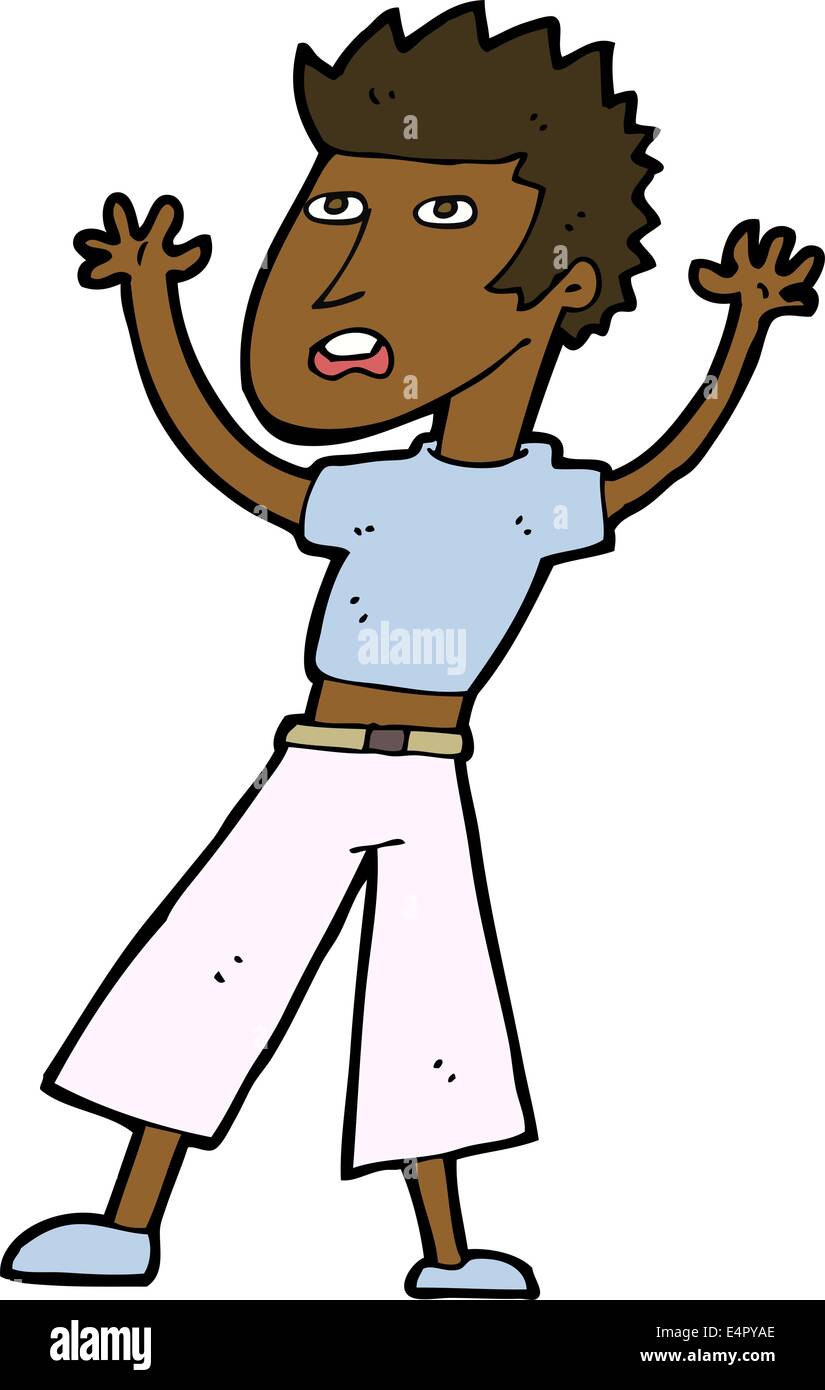 cartoon man panicking Stock Vector Image & Art - Alamy