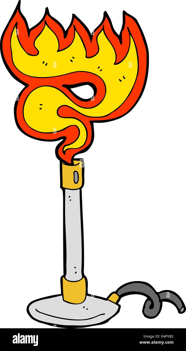 Cartoon bunsen burner Stock Vector Images - Alamy