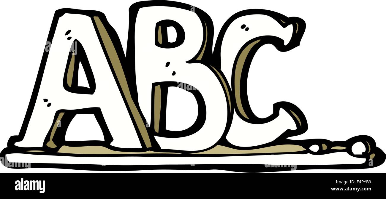 cartoon ABC letters Stock Vector Image & Art - Alamy