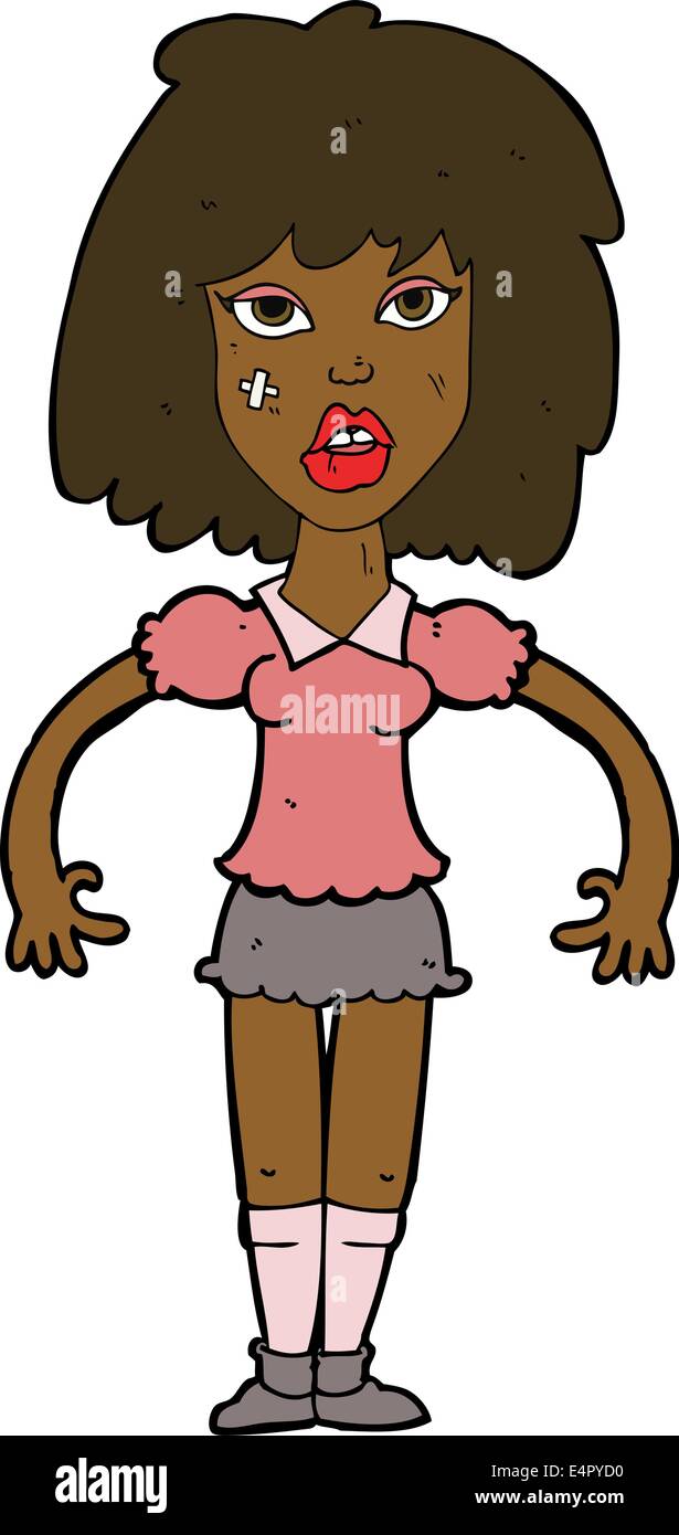 cartoon girl fight Stock Vector Image & Art - Alamy