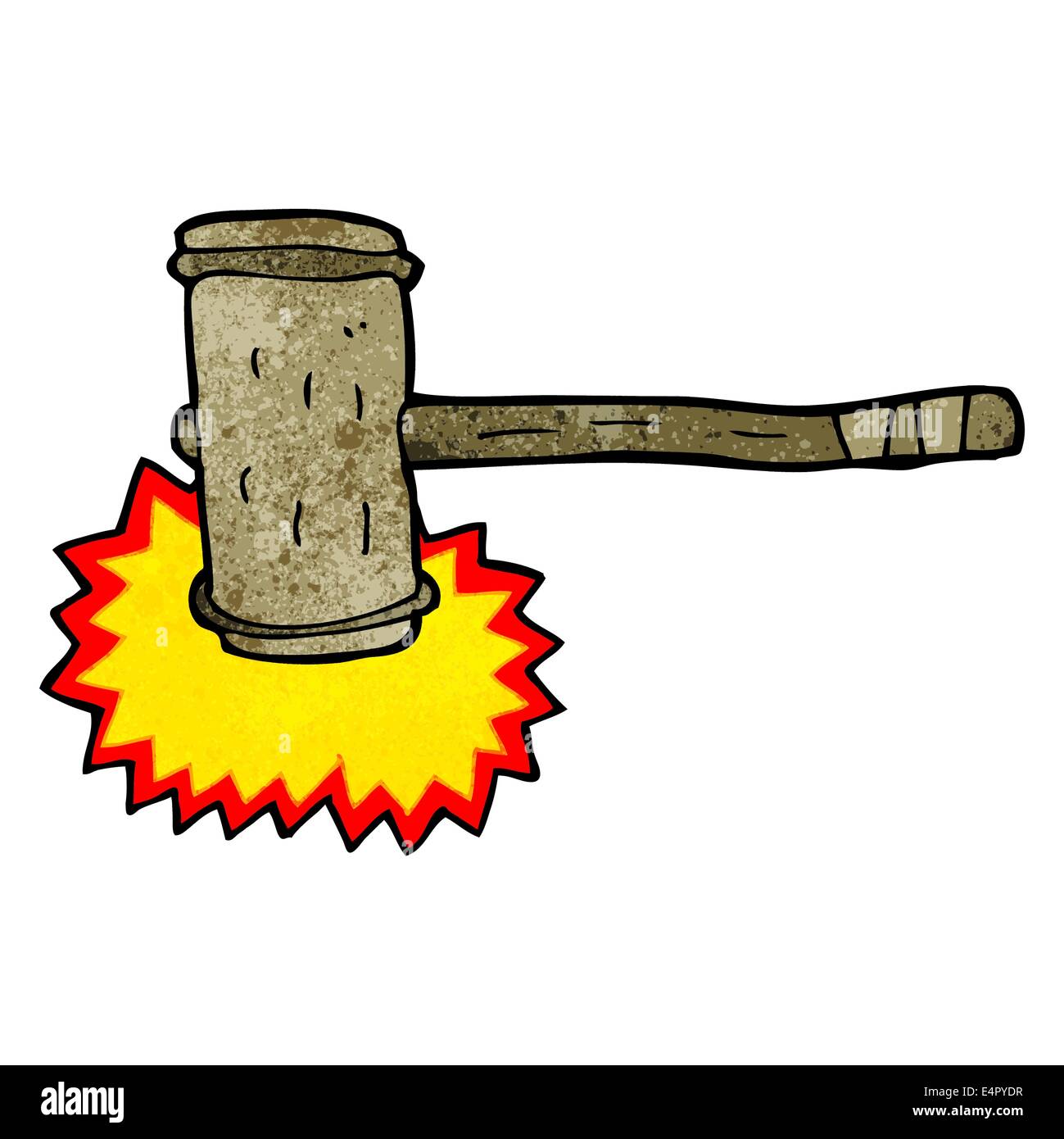 cartoon wooden hammer Stock Vector Image & Art - Alamy