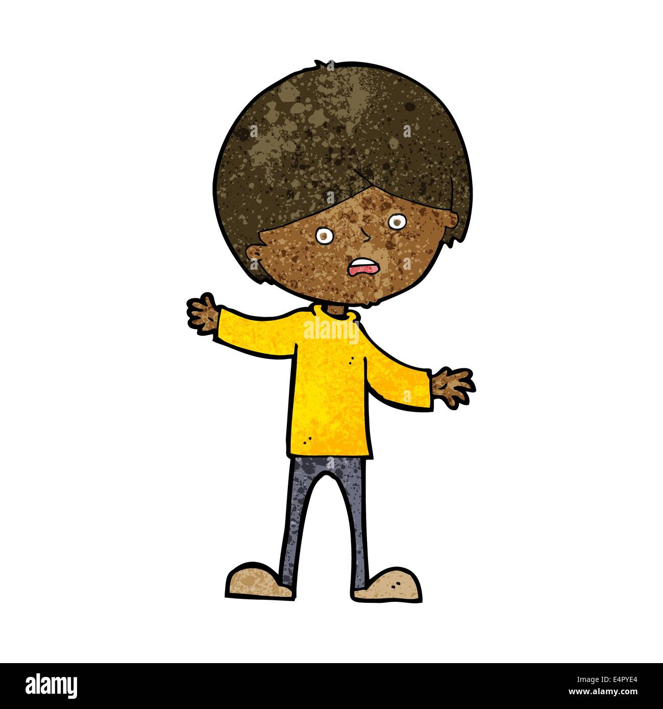 cartoon unhappy boy Stock Vector Image & Art - Alamy