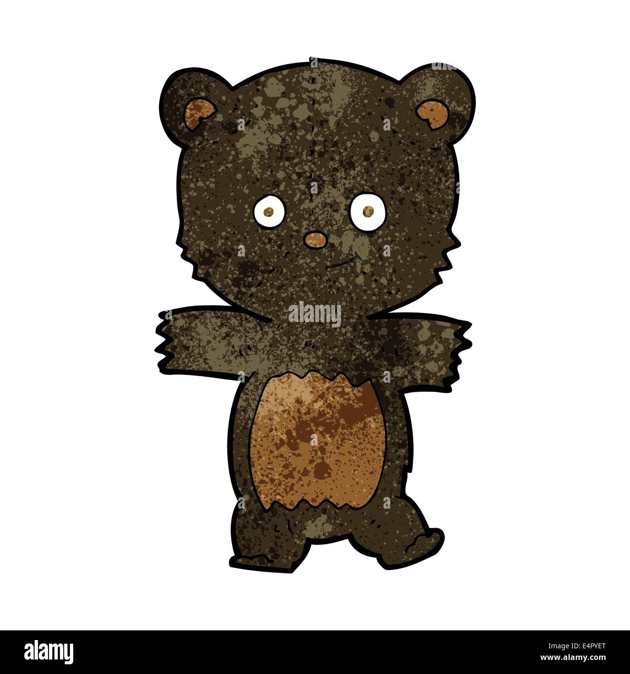 cute cartoon black bear Stock Vector Image & Art - Alamy