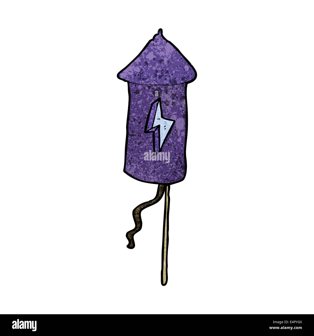 Cartoon Firework Rocket Cut Out Stock Images & Pictures - Alamy