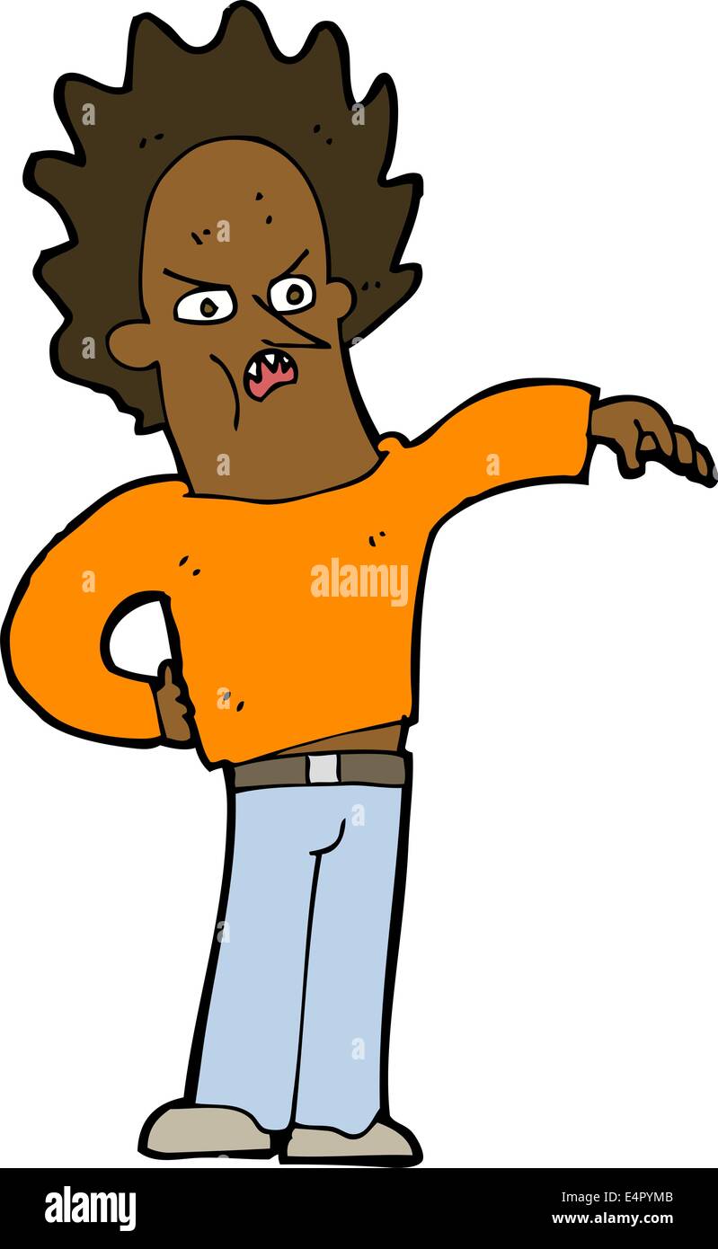 cartoon nasty boy Stock Vector Image & Art - Alamy