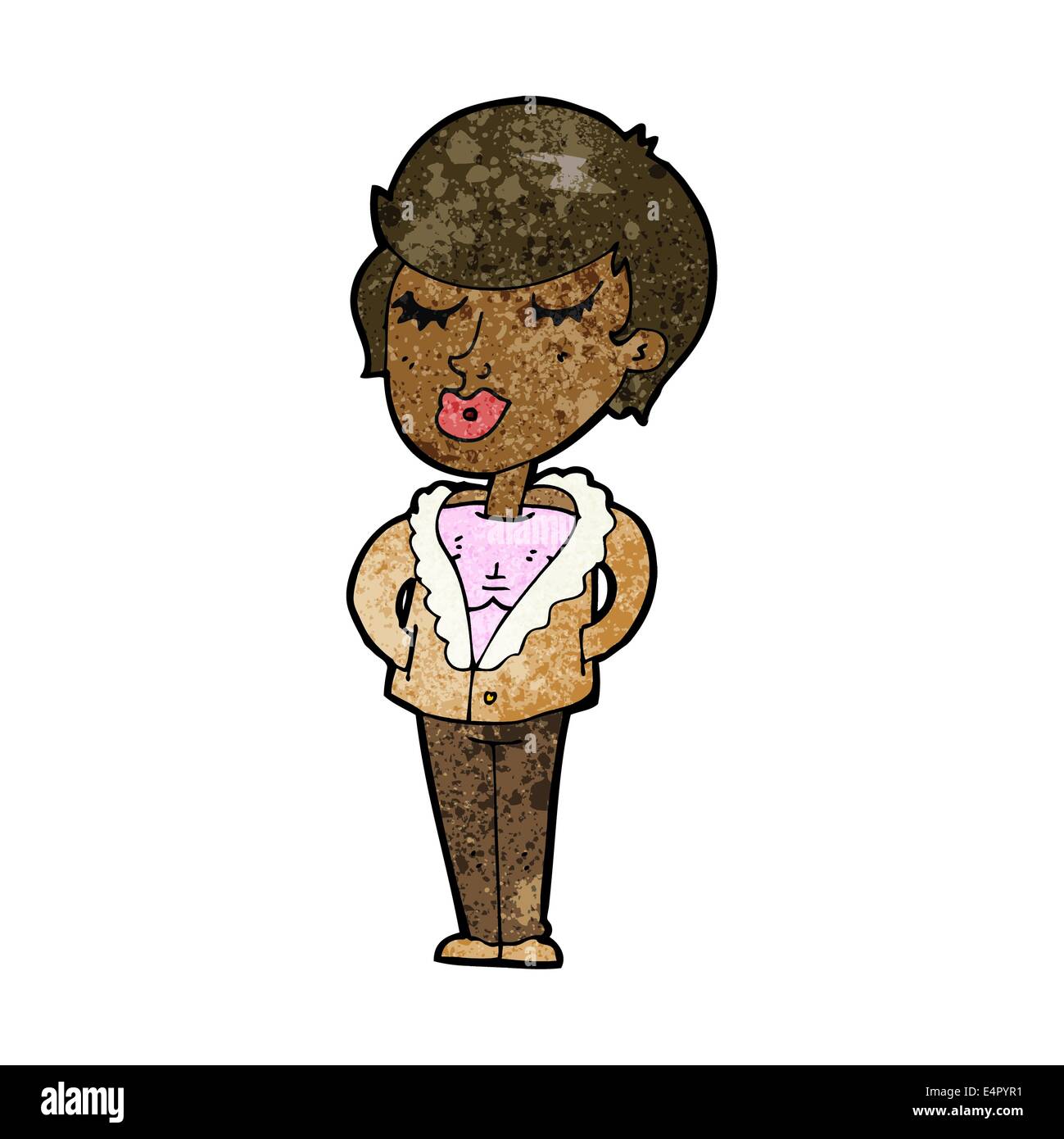 cartoon cool relaxed woman Stock Vector Image & Art - Alamy