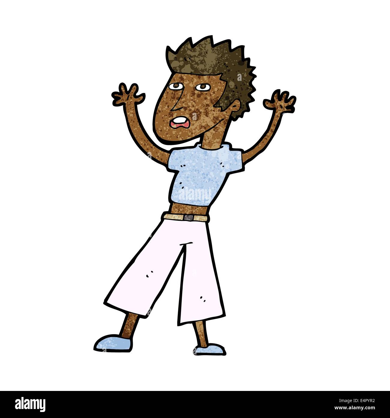 cartoon man panicking Stock Vector Image & Art - Alamy