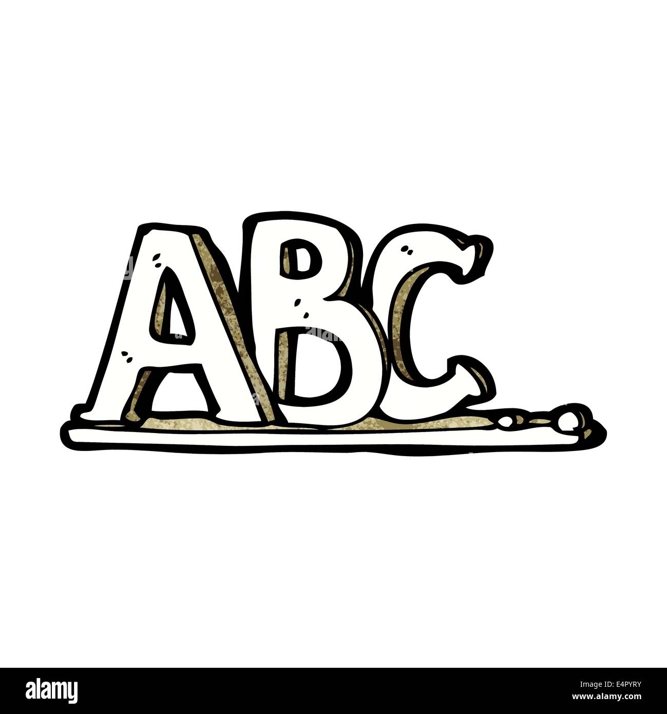 cartoon ABC letters Stock Vector Image & Art - Alamy