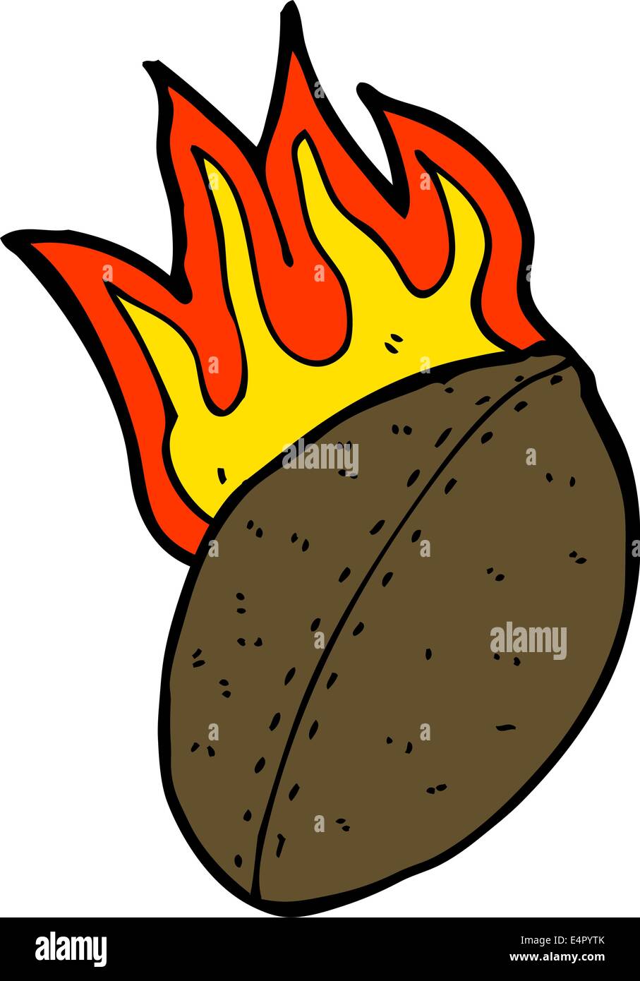 Cartoon flaming football hi-res stock photography and images - Alamy