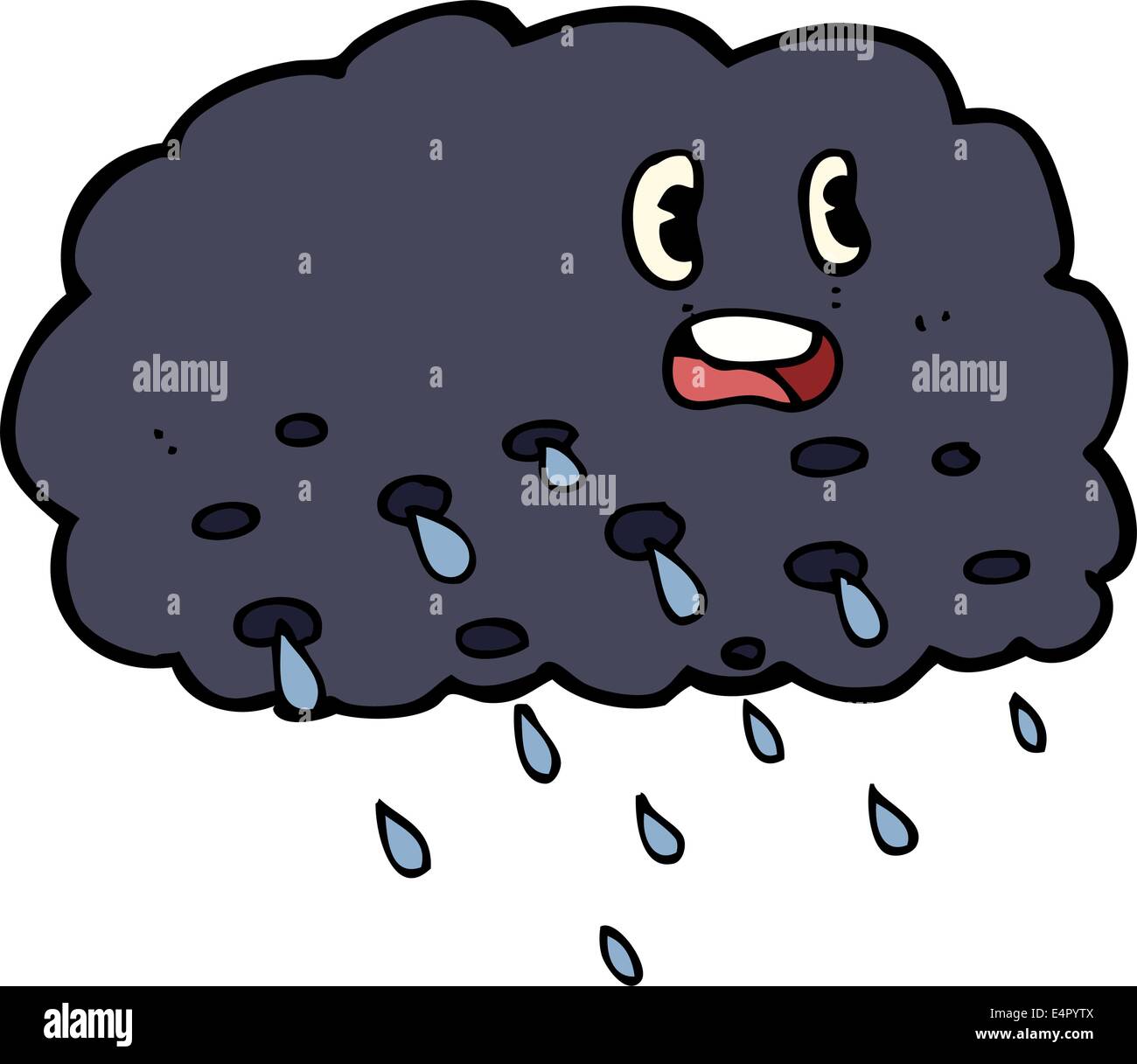 cartoon rain cloud Stock Vector Image & Art - Alamy