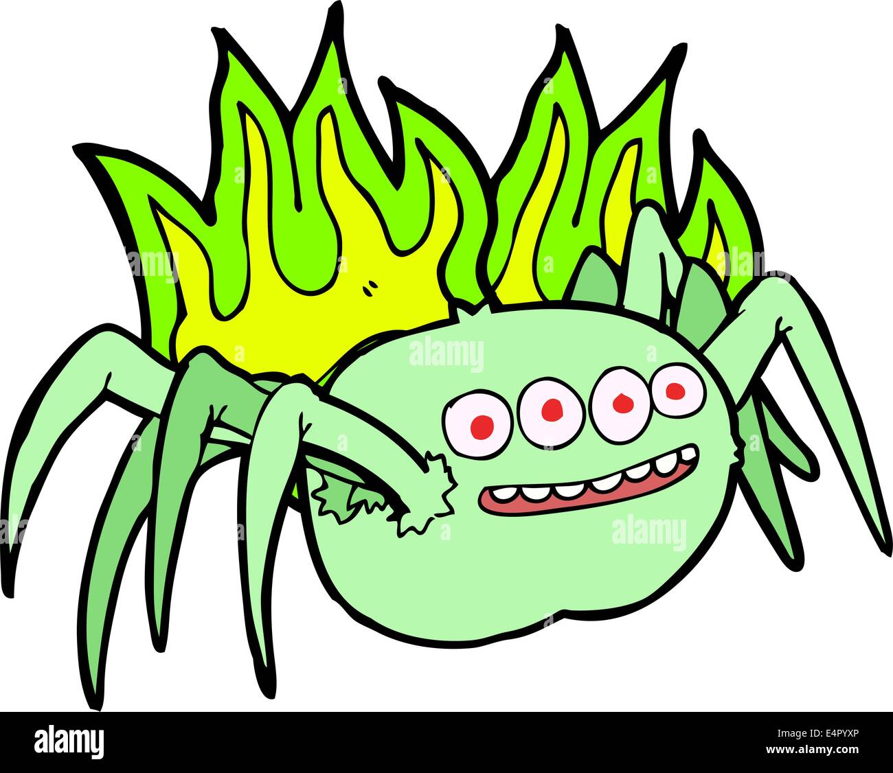 cartoon spooky spider Stock Vector Image & Art - Alamy