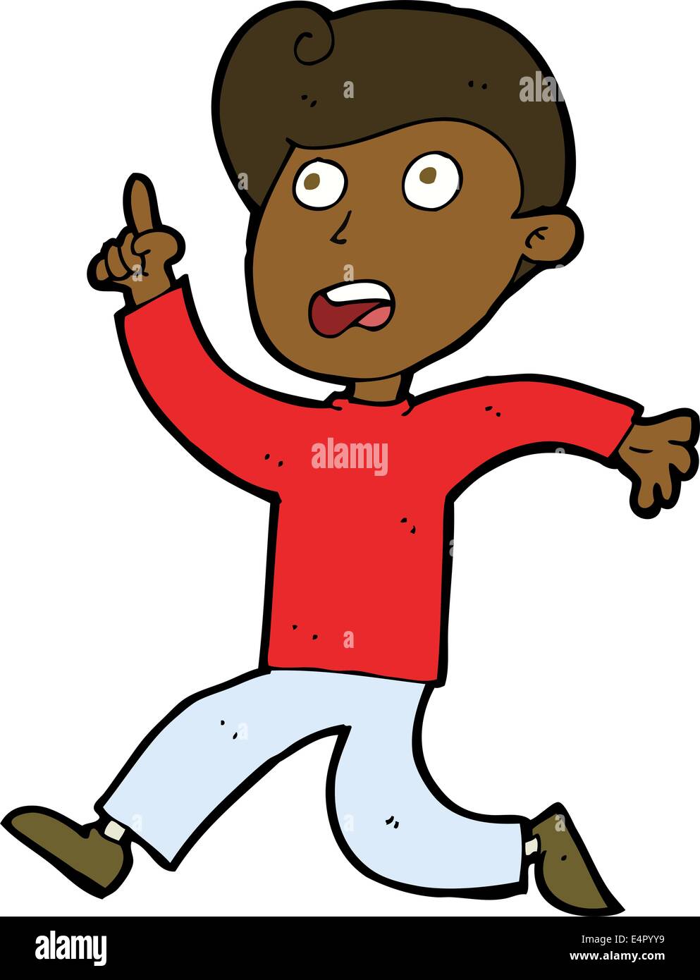 cartoon boy panicking Stock Vector Image & Art - Alamy