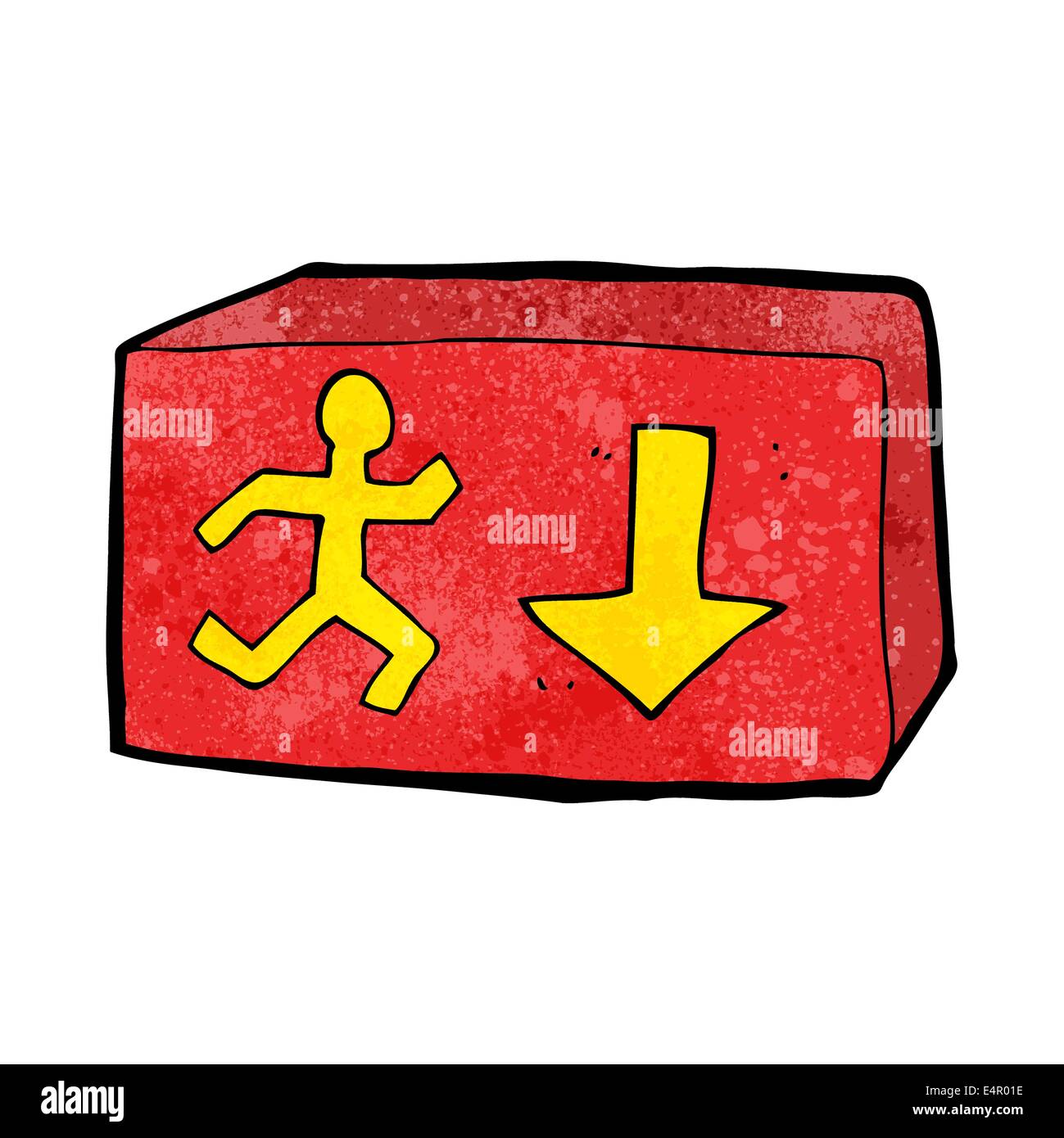 cartoon exit sign Stock Vector Image & Art - Alamy