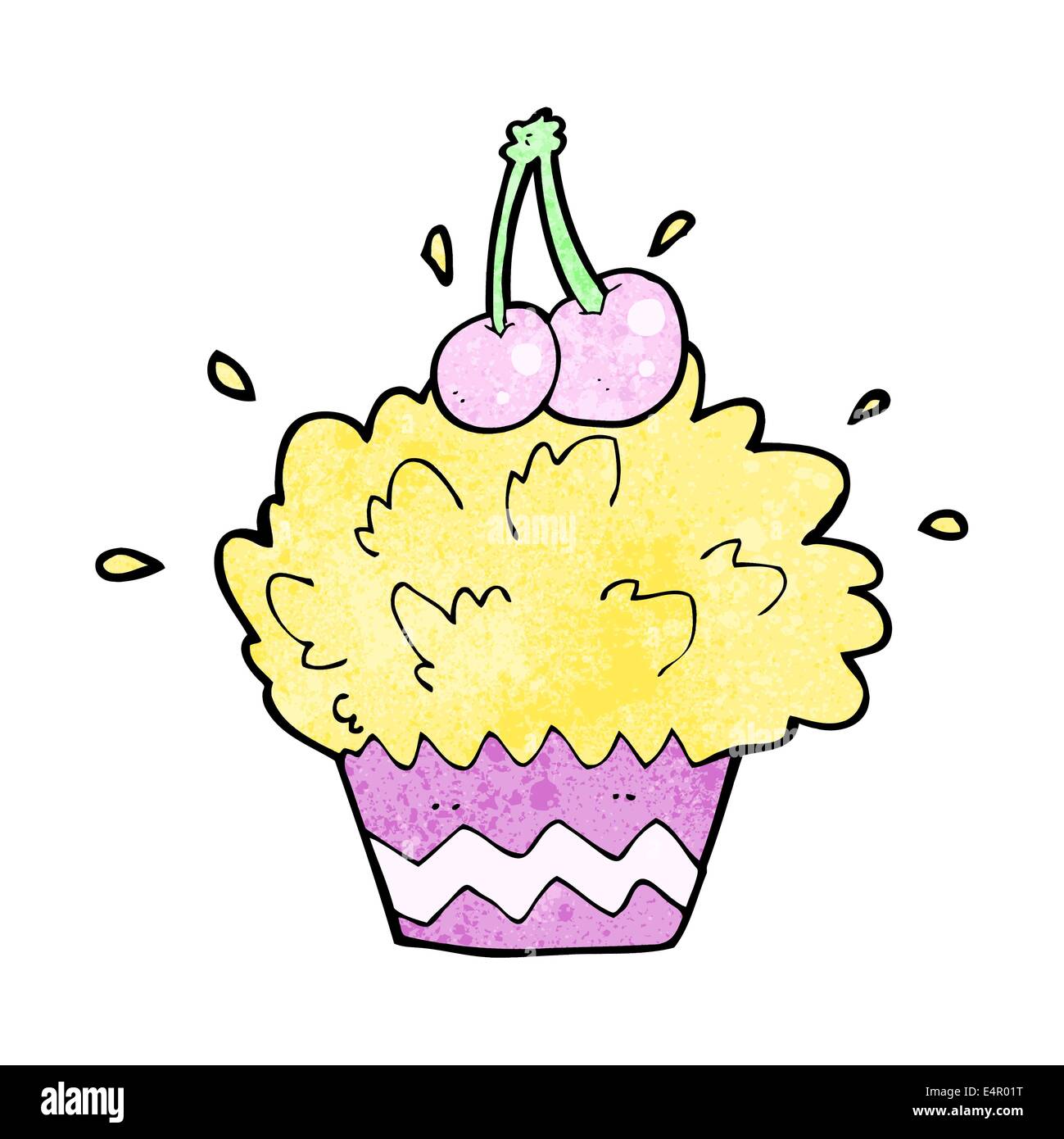 cartoon exploding cupcake Stock Vector Image & Art - Alamy