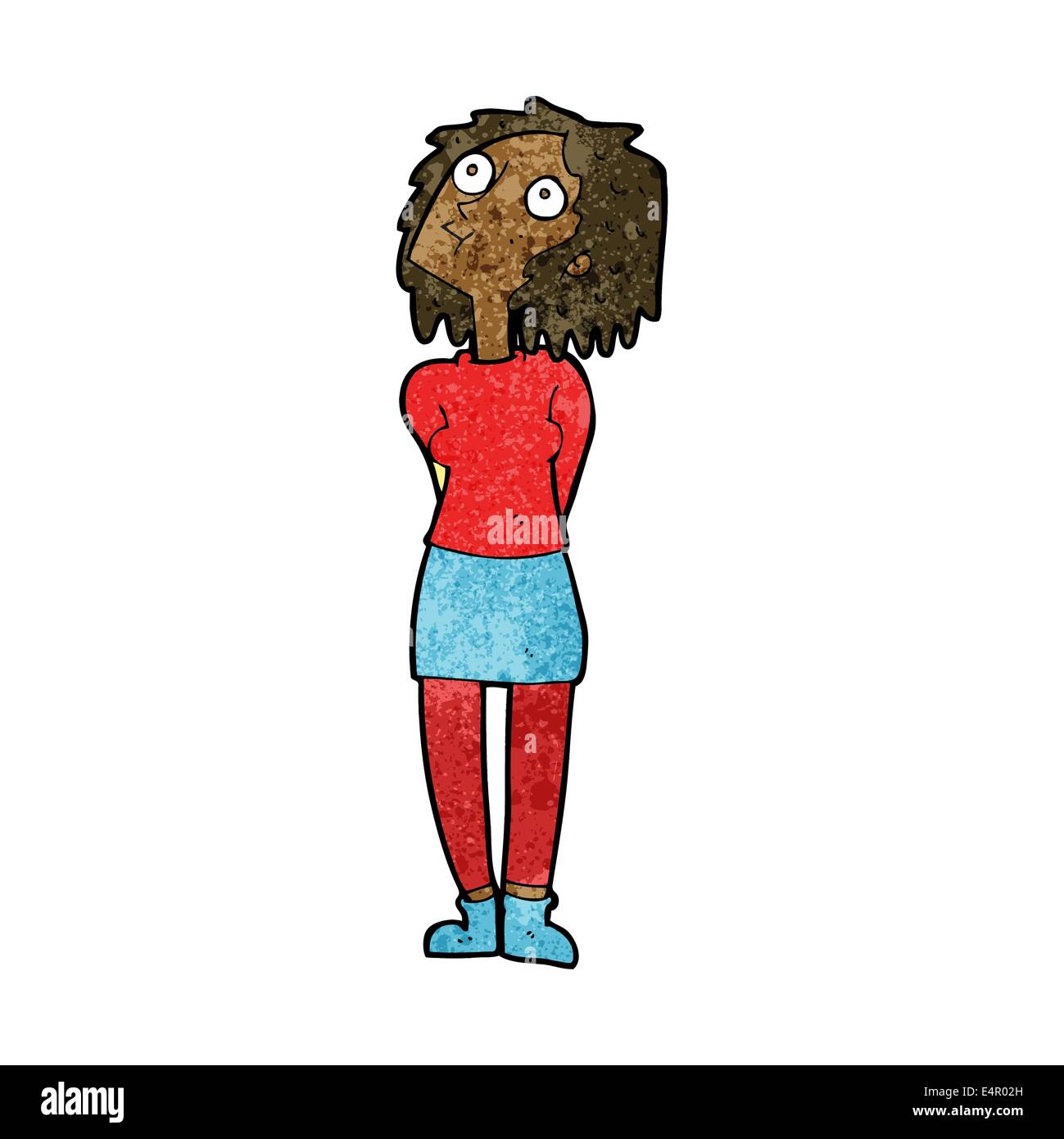 cartoon curious woman Stock Vector Image & Art - Alamy