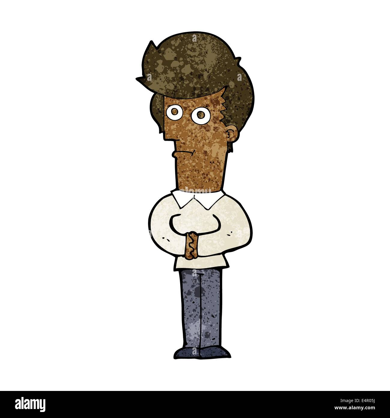 cartoon man staring Stock Vector Image & Art - Alamy