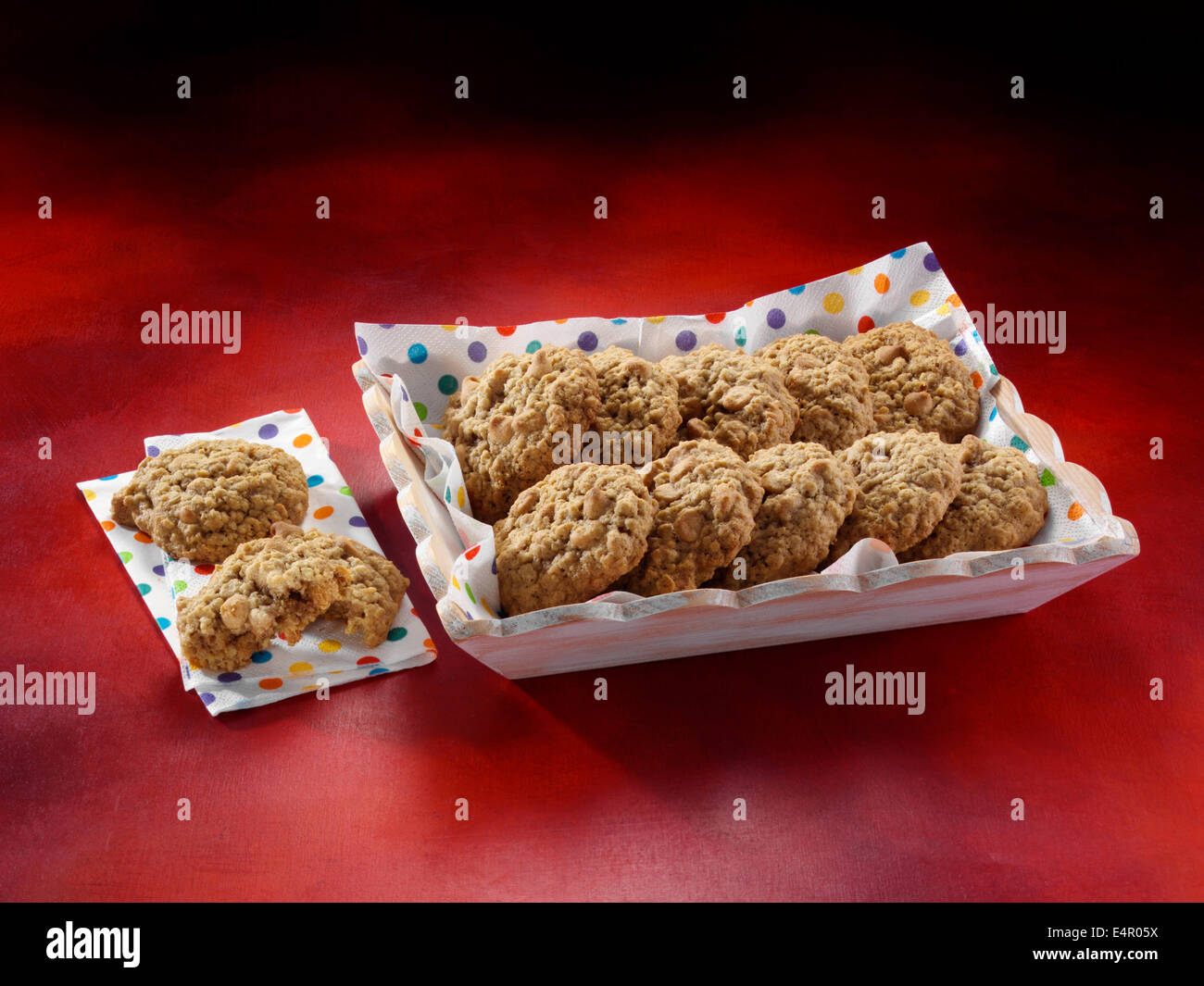 Homemade oatmeal butterscotch cookies hi-res stock photography and ...