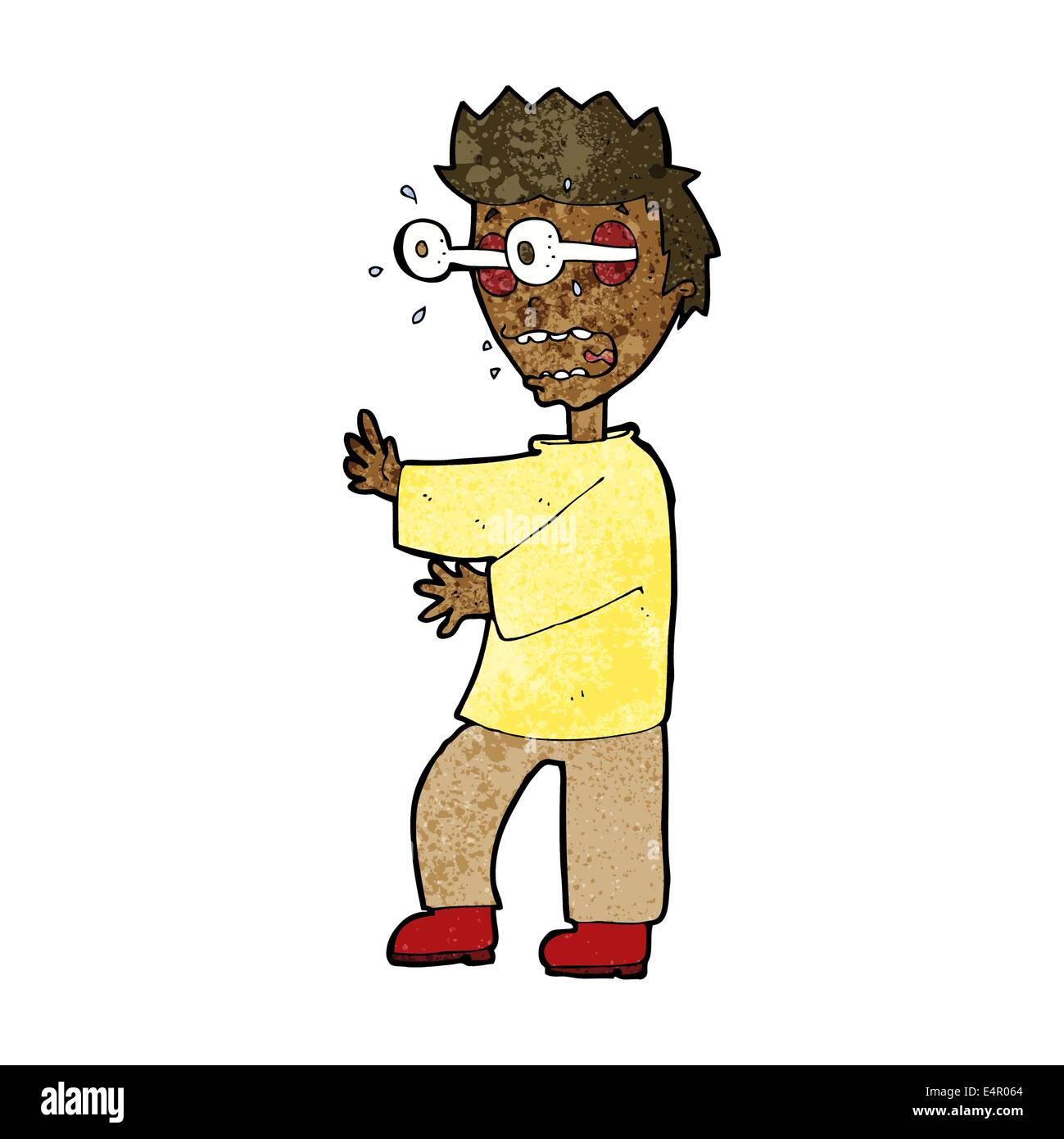 cartoon terrified boy Stock Vector Image & Art - Alamy