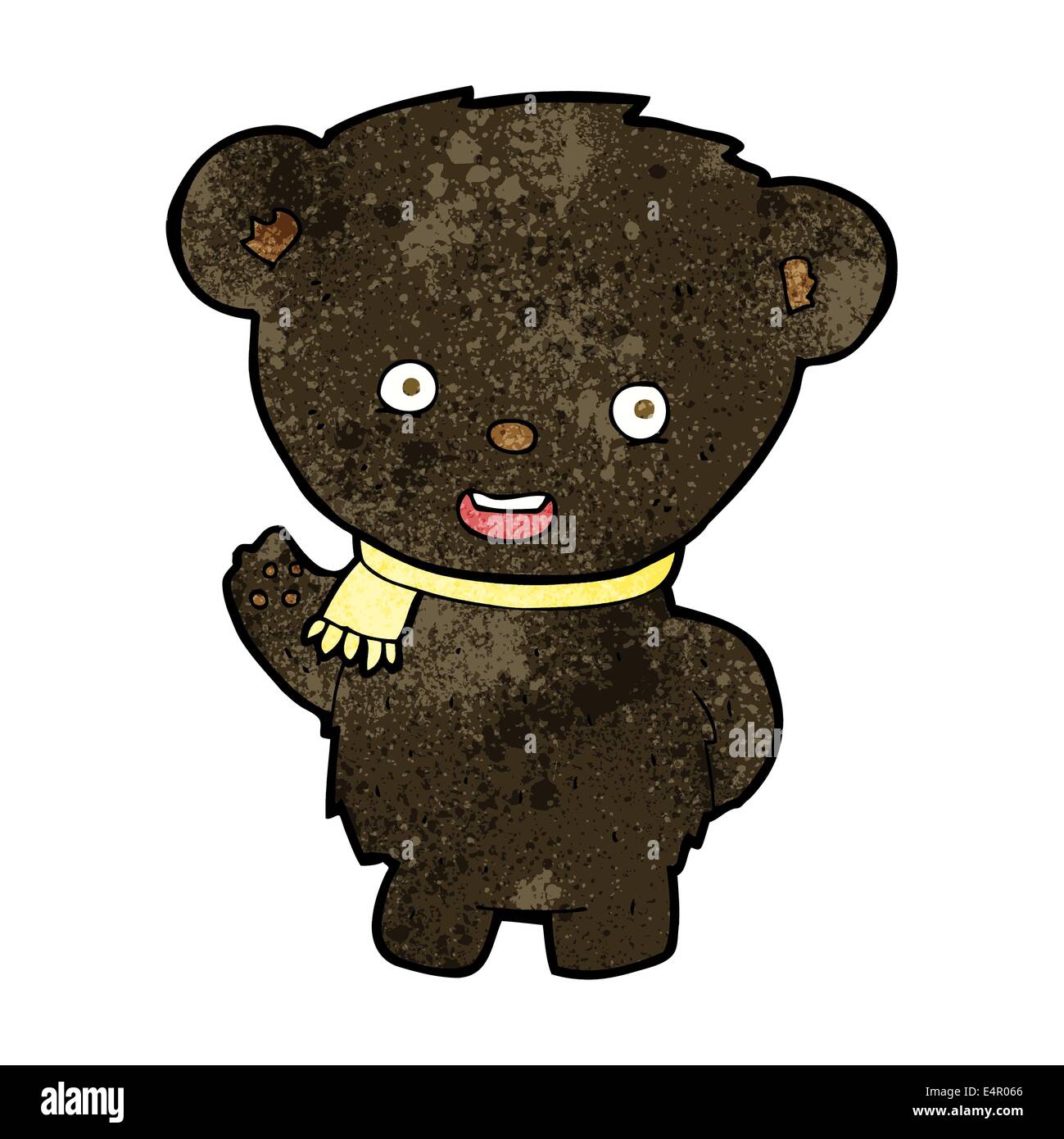 Cartoon waving black bear hi-res stock photography and images - Alamy