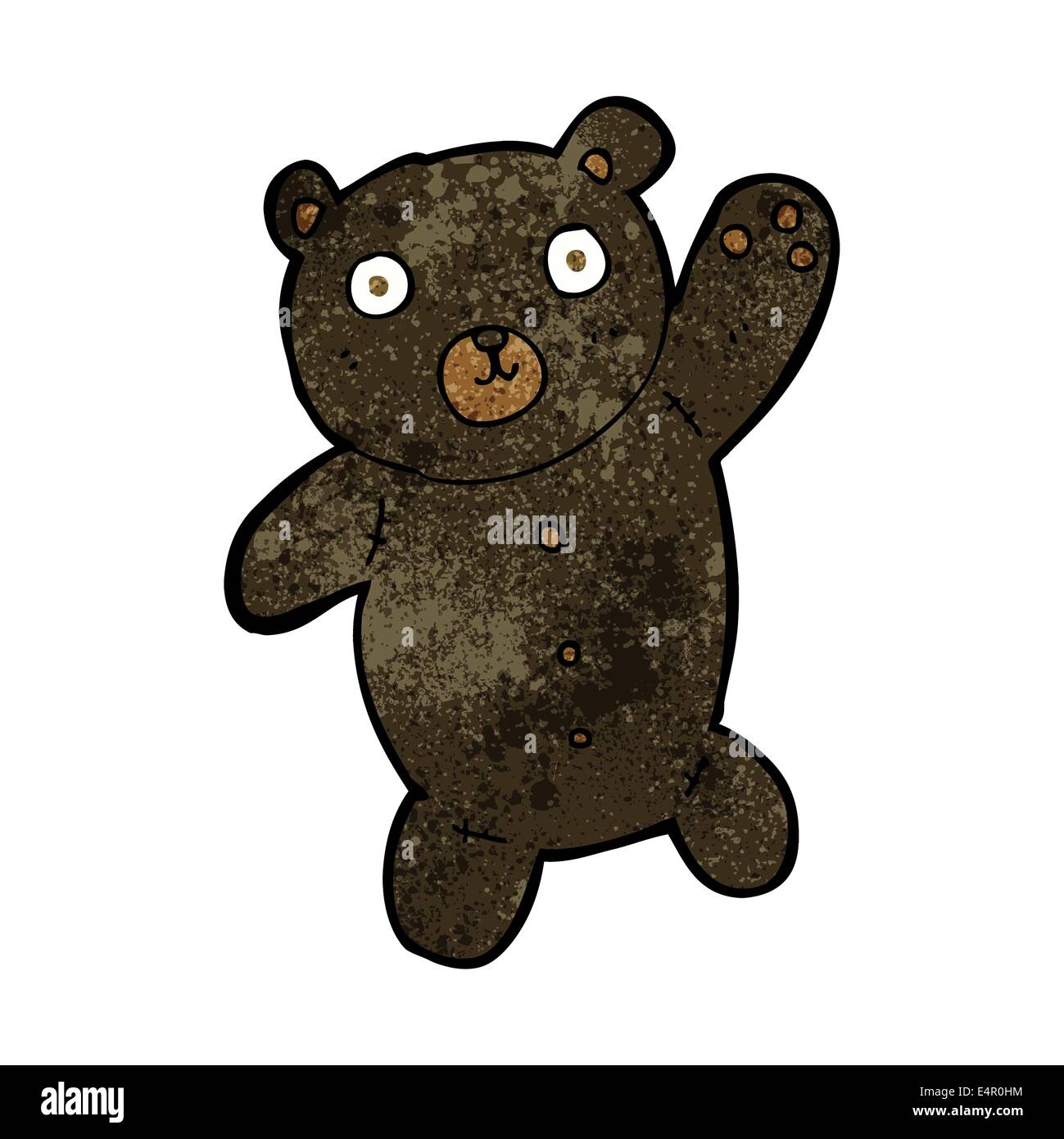 cartoon cute black teddy bear Stock Vector Image & Art - Alamy