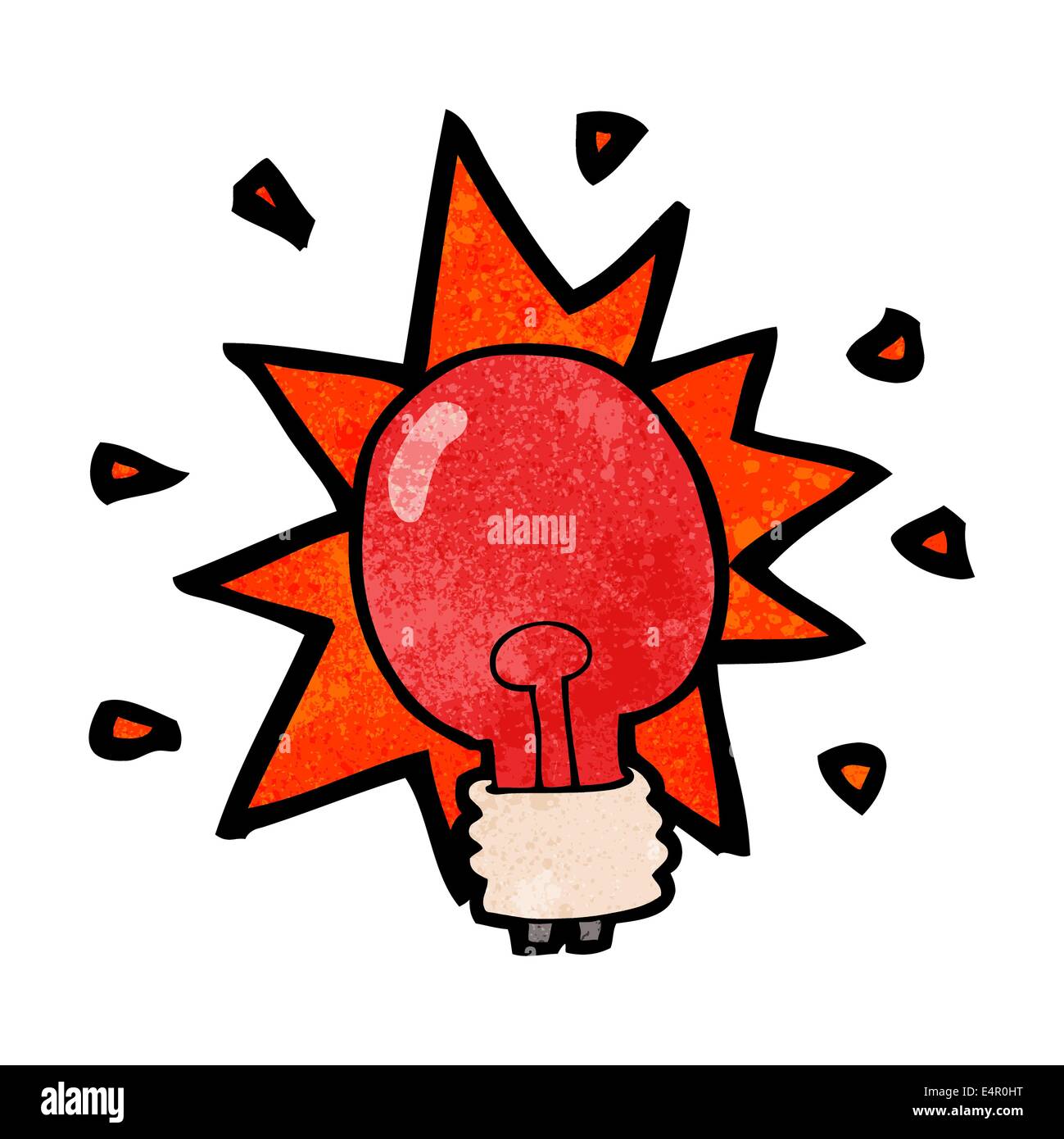 cartoon red light bulb Stock Vector Image & Art - Alamy
