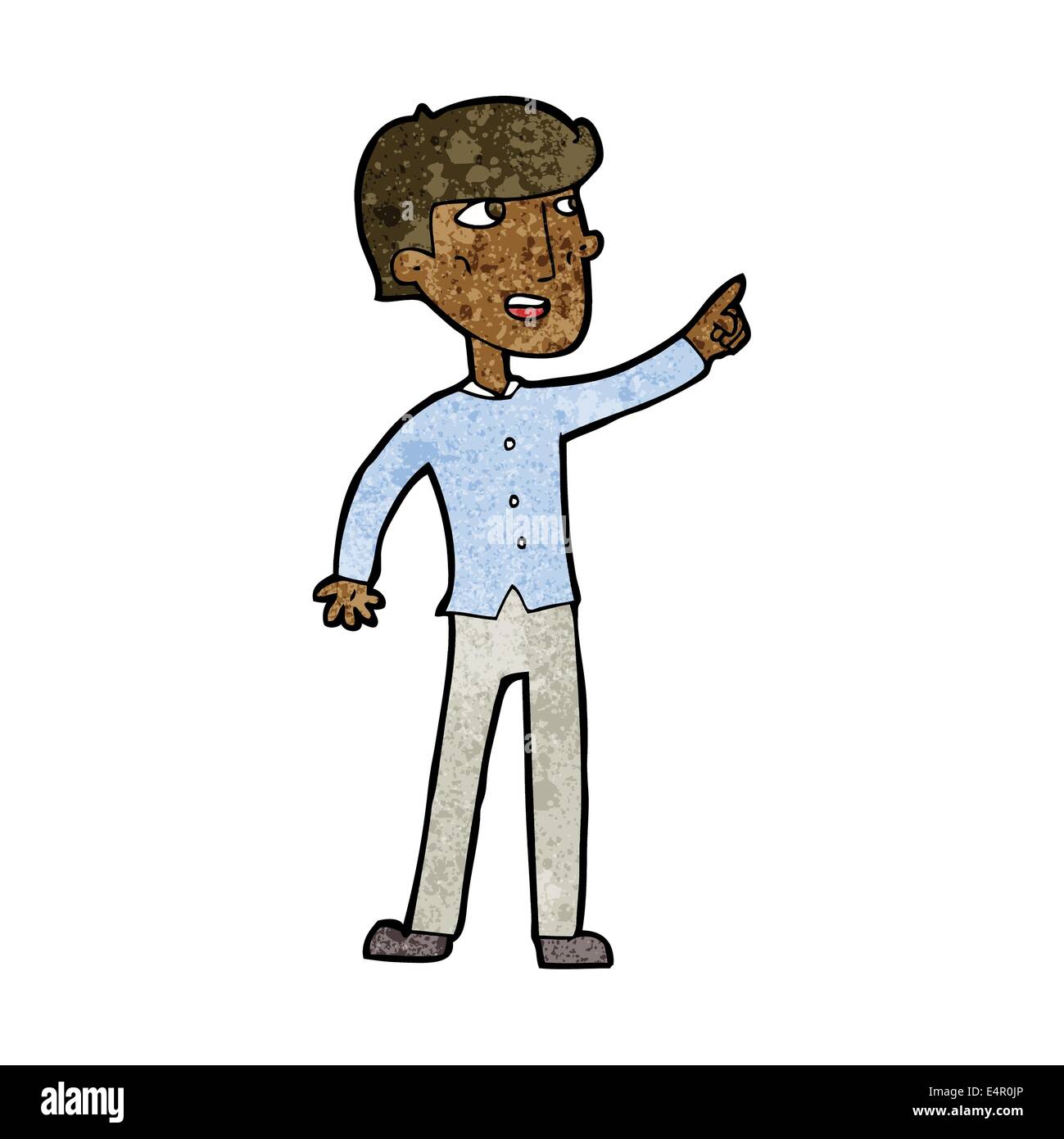 cartoon man pointing the way Stock Vector Image & Art - Alamy