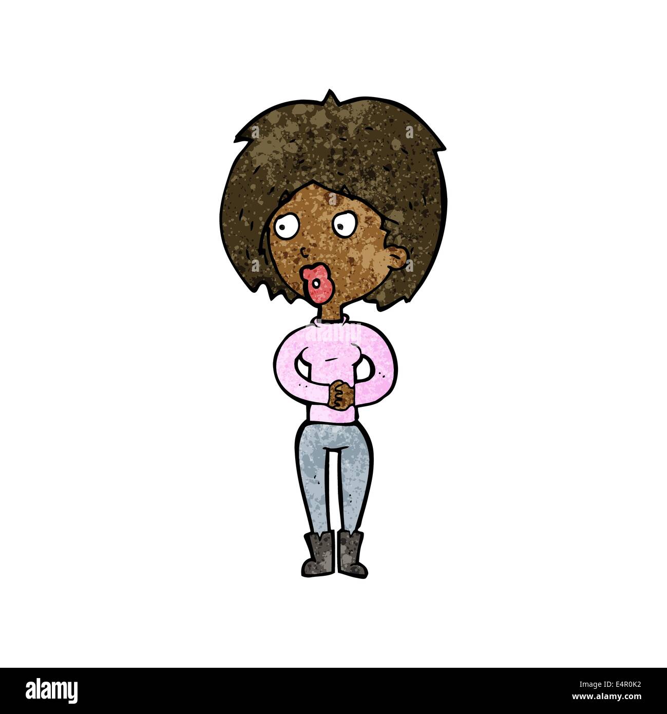 cartoon surprised woman Stock Vector Image & Art - Alamy