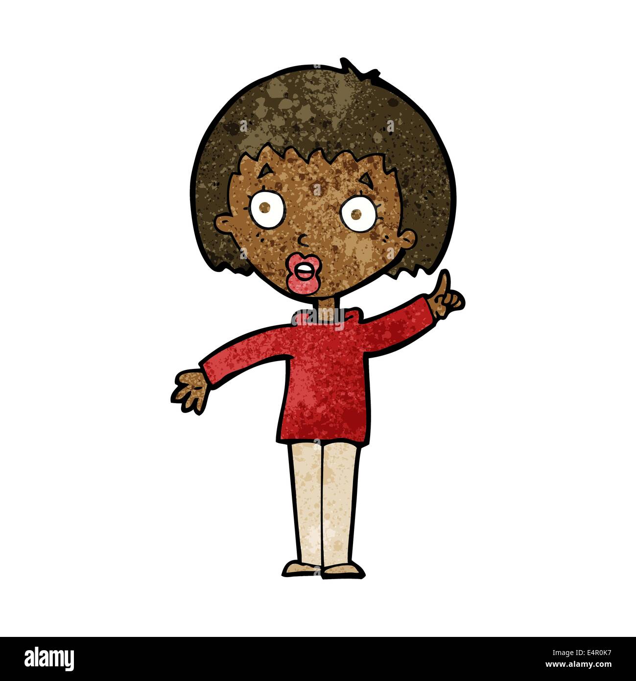 cartoon woman explaining her point Stock Vector Image & Art - Alamy