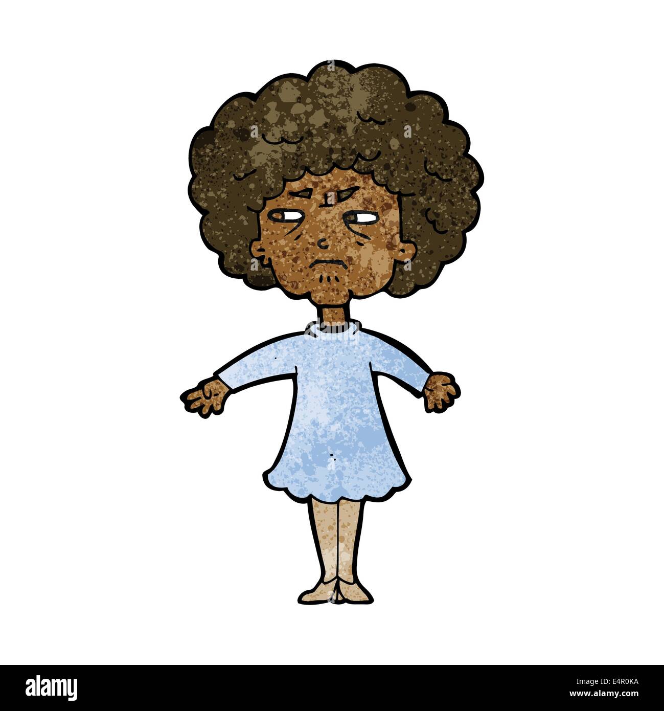 cartoon bitter old woman Stock Vector Image & Art - Alamy