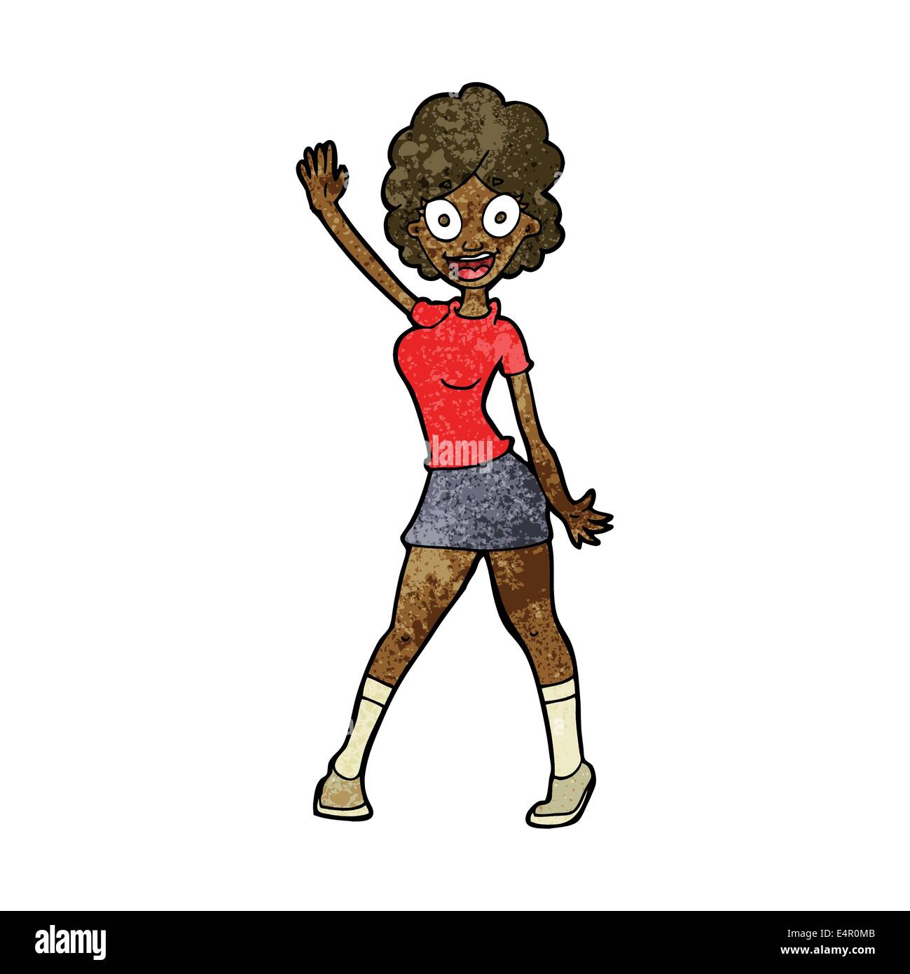 cartoon woman dancing Stock Vector Image & Art - Alamy