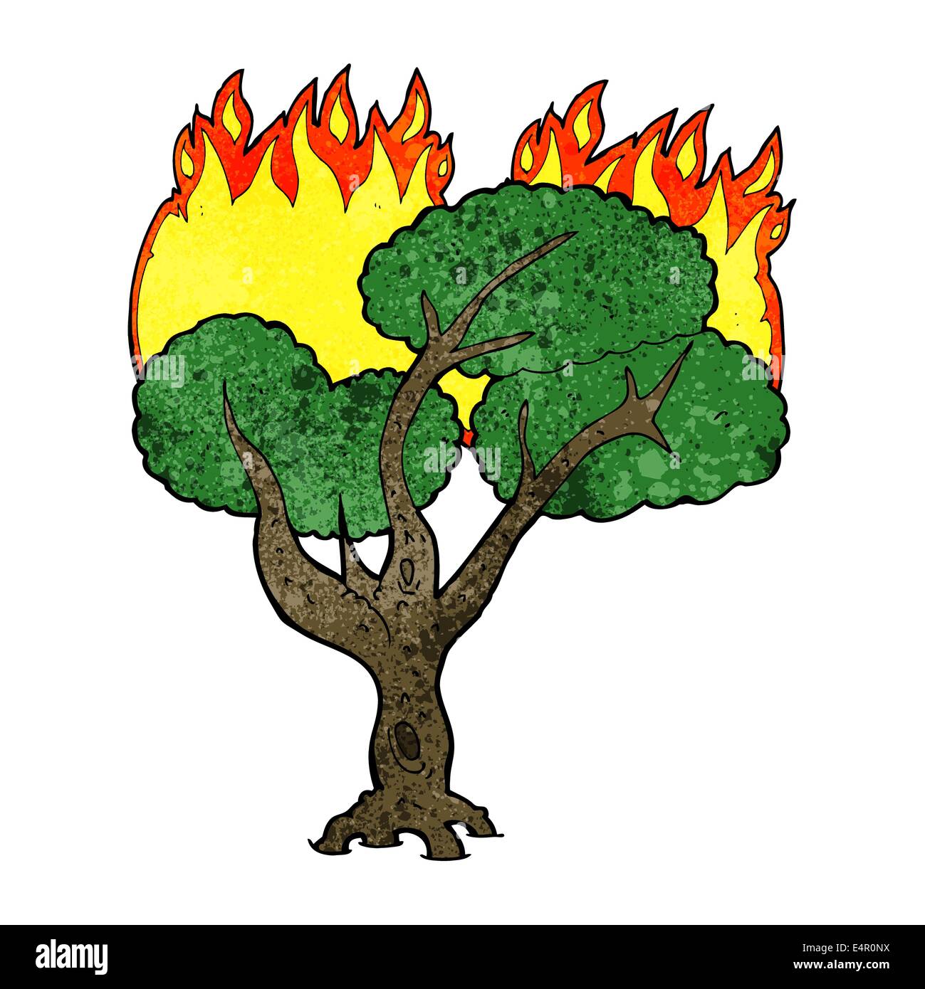 cartoon burning tree Stock Vector Image & Art - Alamy