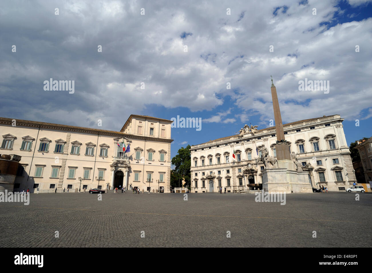 Italy, Rome, Piazza del Quirinale, Palazzo del Quirinale and Palazzo ...