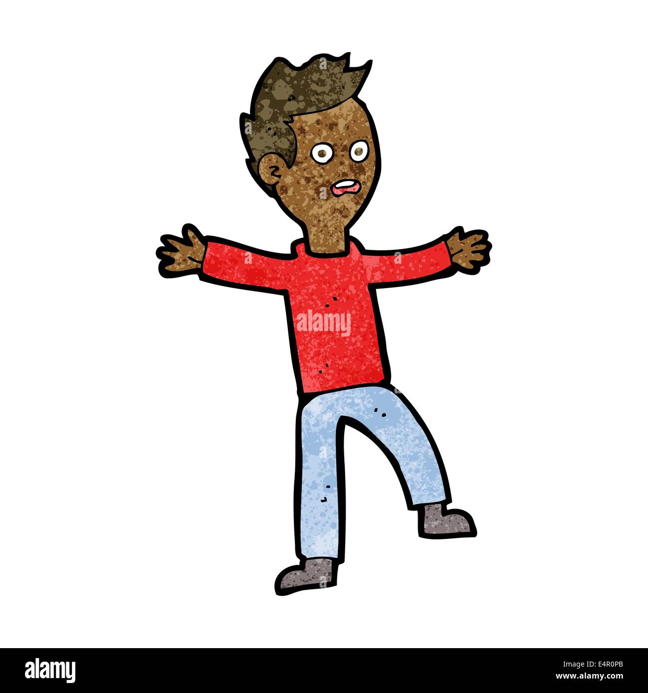 cartoon startled boy Stock Vector Image & Art - Alamy