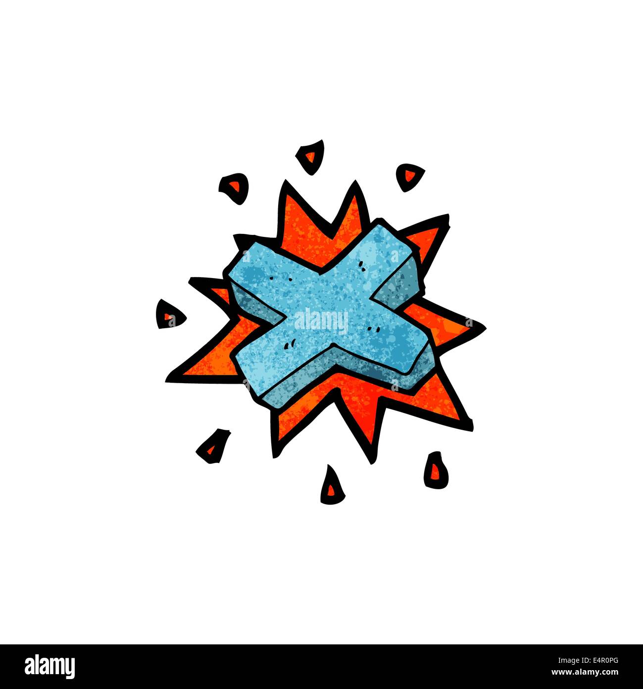 cartoon negative cross symbol Stock Vector Image & Art - Alamy