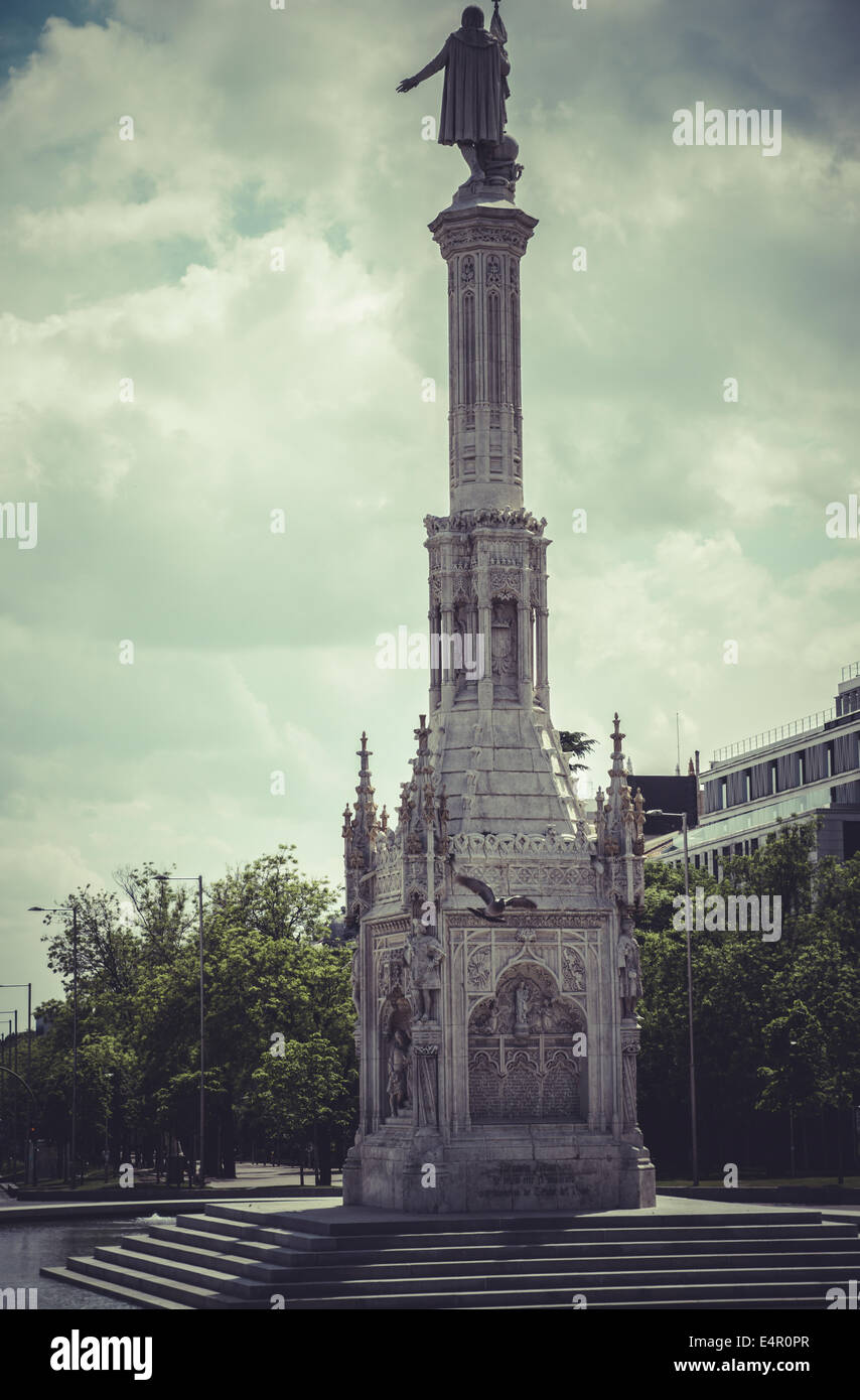 Colon monument, Image of the city of Madrid, its characteristic ...
