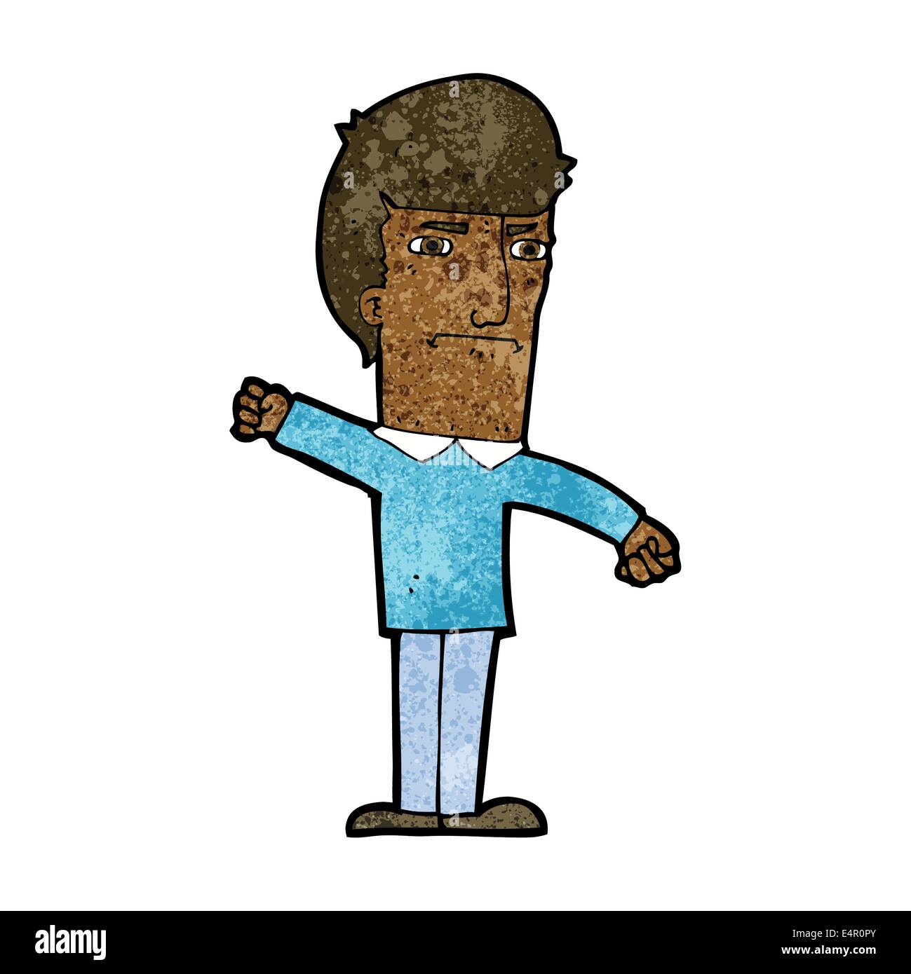 cartoon angry man Stock Vector Image & Art - Alamy