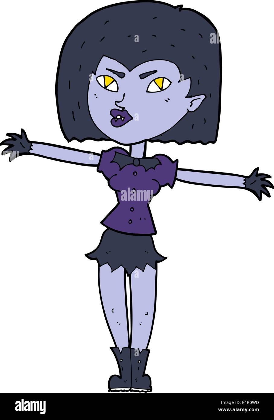 cartoon vampire girl Stock Vector Image & Art - Alamy