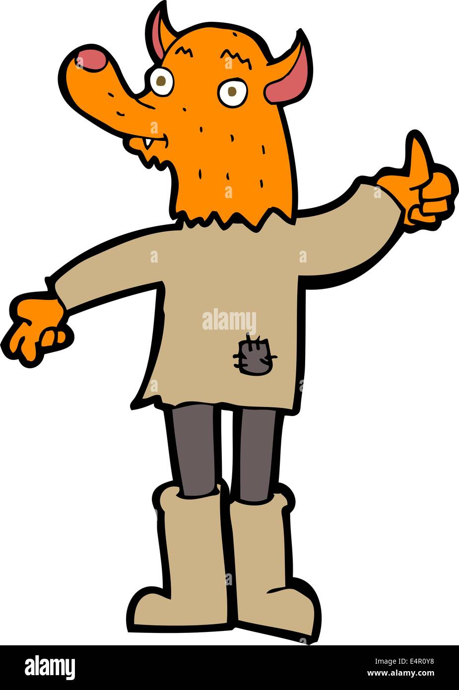 cartoon fox man Stock Vector Image & Art - Alamy