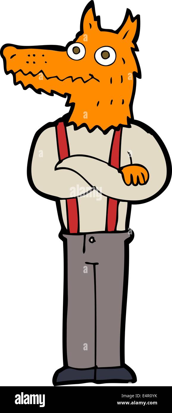 cartoon funny fox Stock Vector Image & Art - Alamy