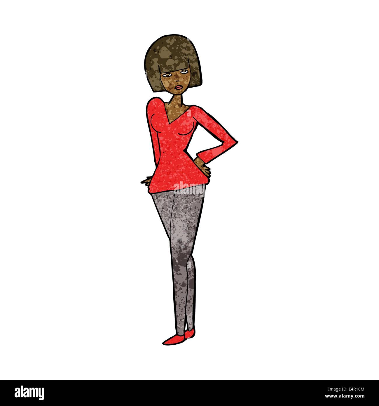 cartoon pretty woman Stock Vector Image & Art - Alamy