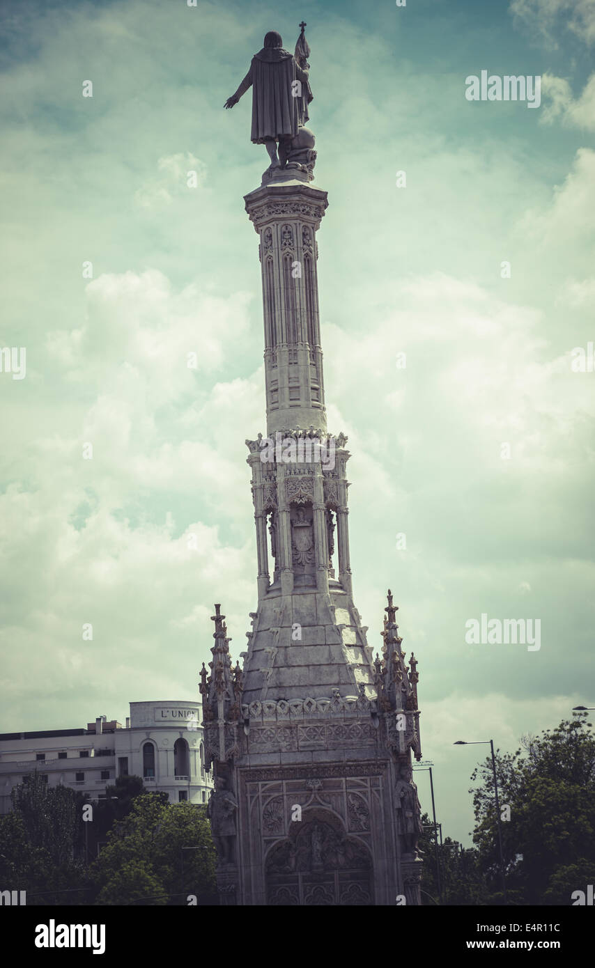 Colon monument, Image of the city of Madrid, its characteristic ...