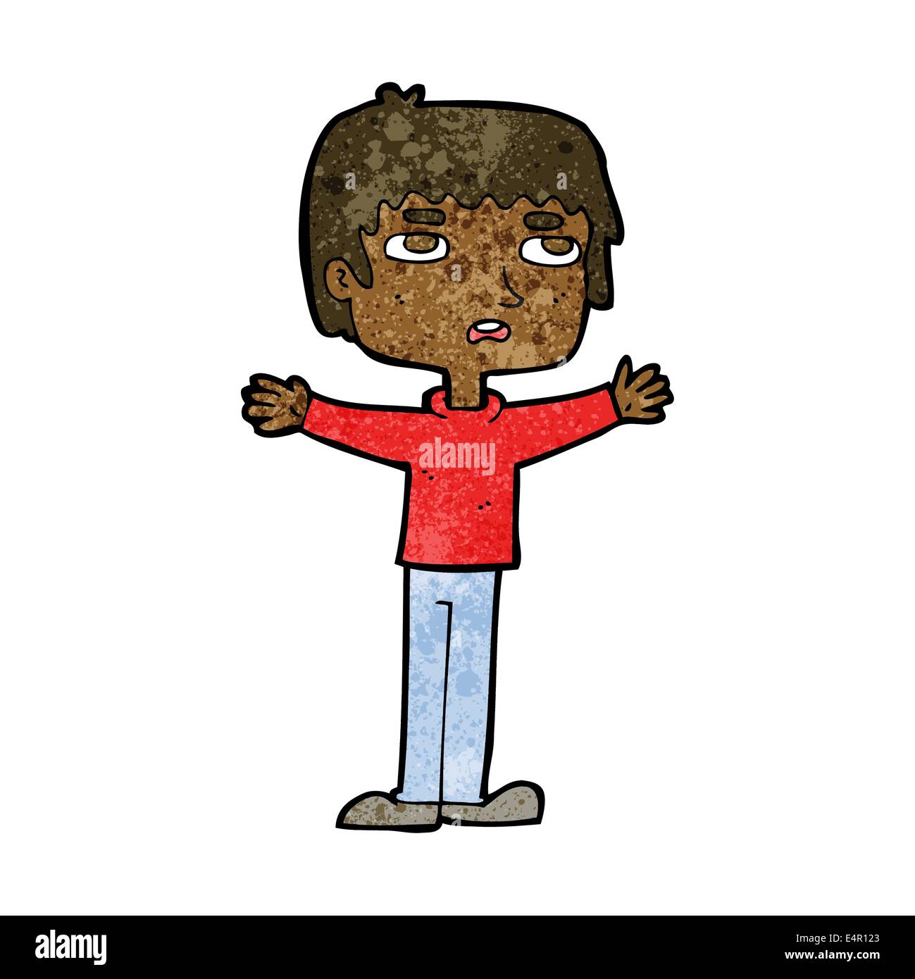 cartoon nervous man Stock Vector Image & Art - Alamy