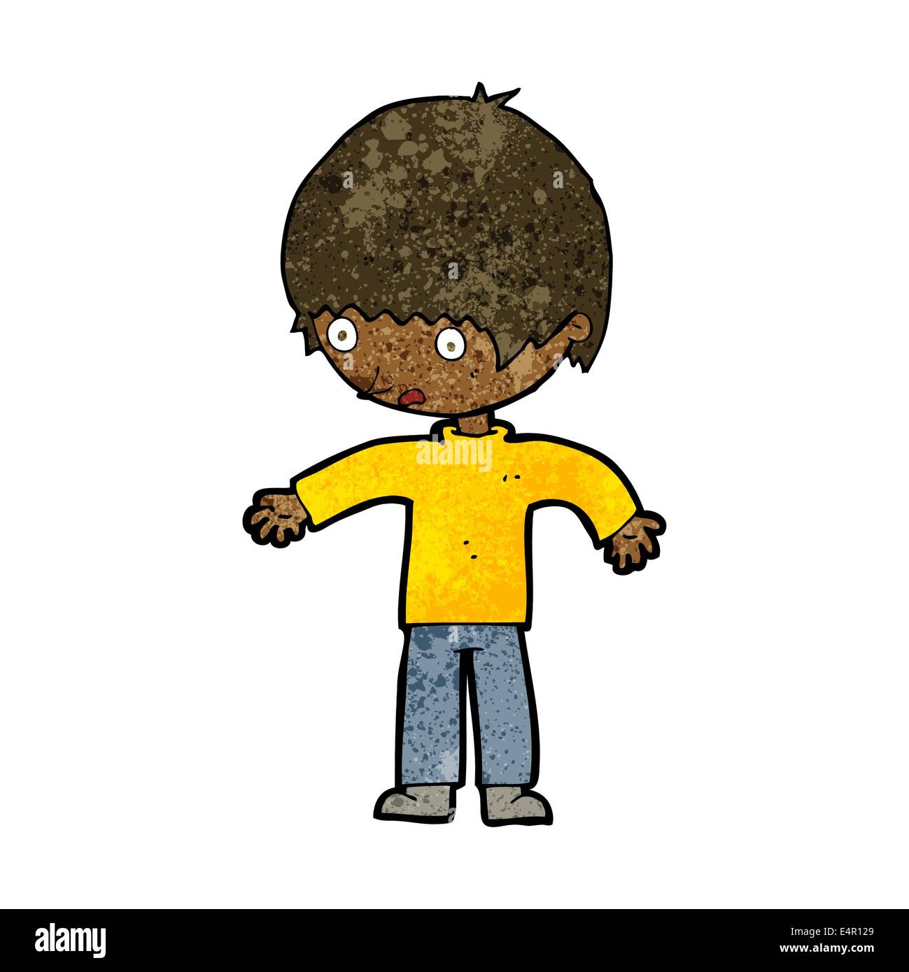 cartoon confused boy Stock Vector Image & Art - Alamy