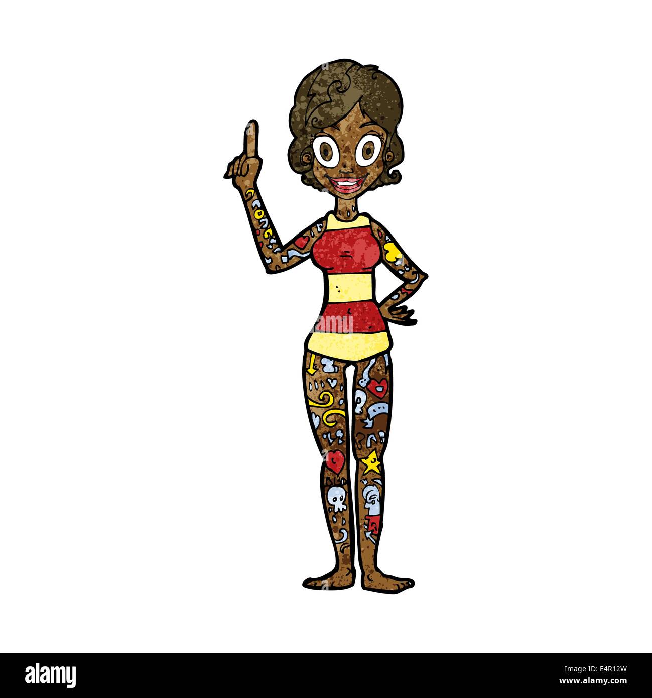 Female with tattoos Cut Out Stock Images & Pictures - Alamy