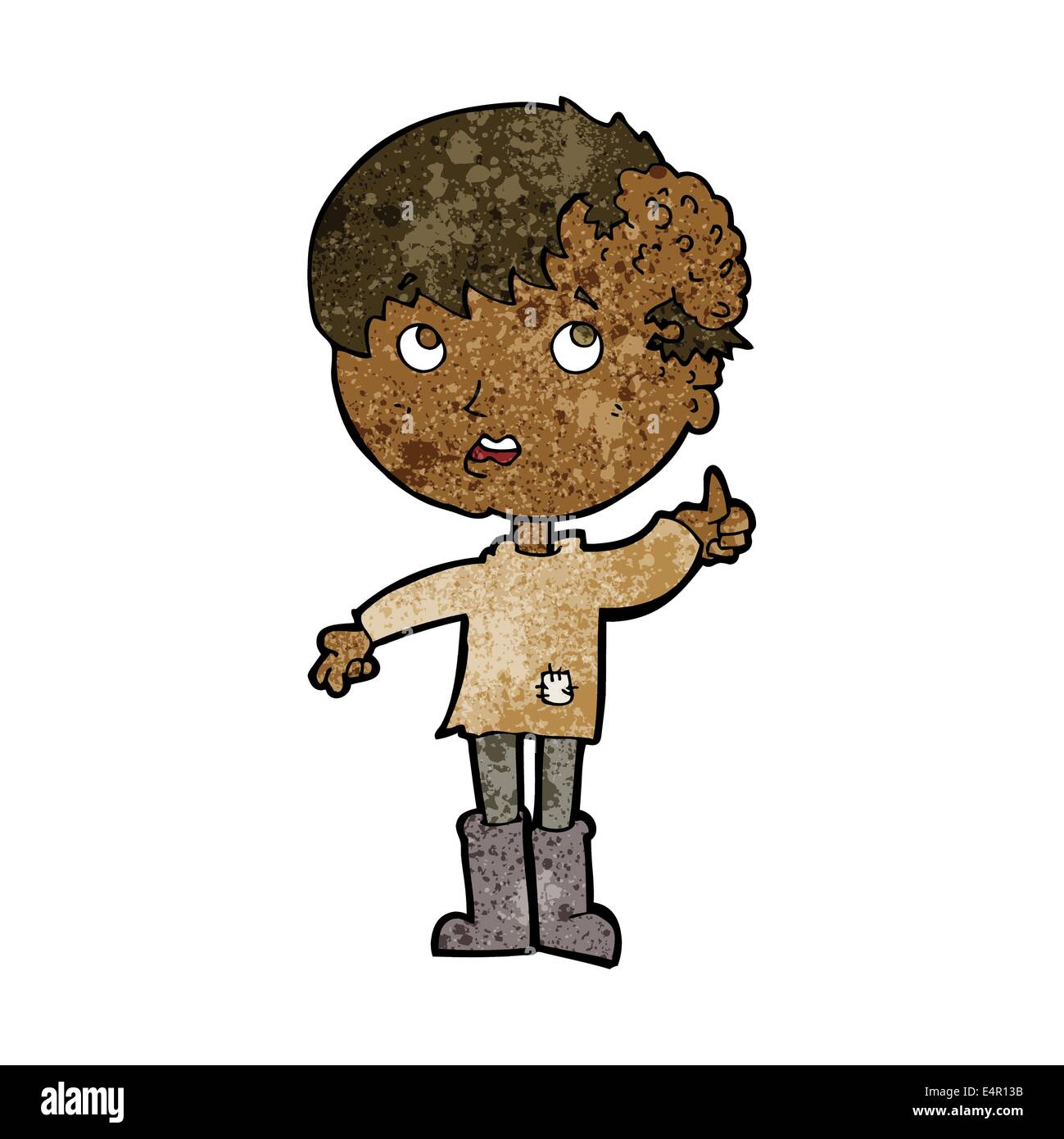 cartoon boy with growth on head Stock Vector Image & Art - Alamy