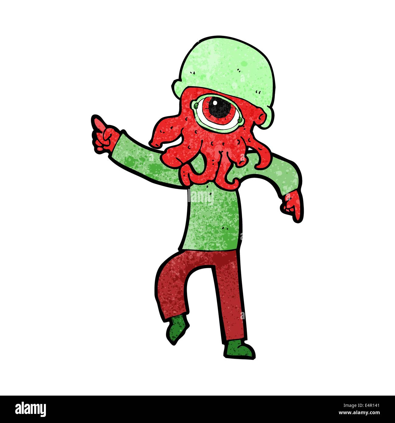 cartoon alien man dancing Stock Vector Image & Art - Alamy