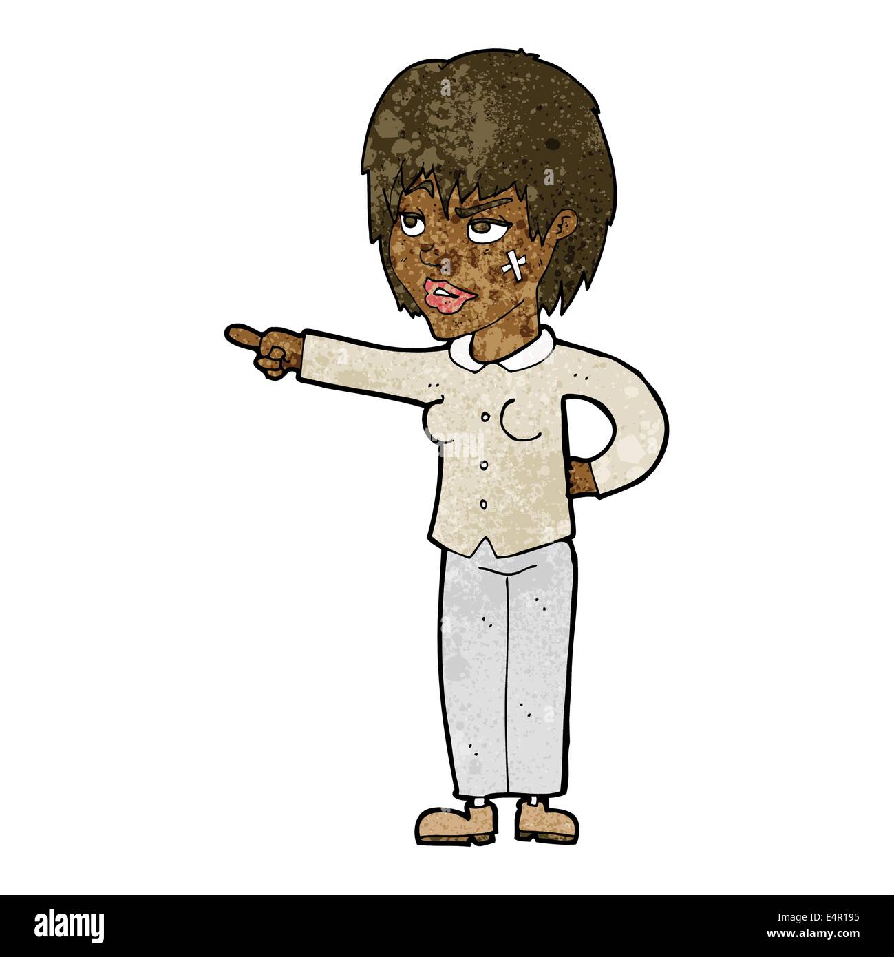 cartoon woman pointing Stock Vector Image & Art - Alamy