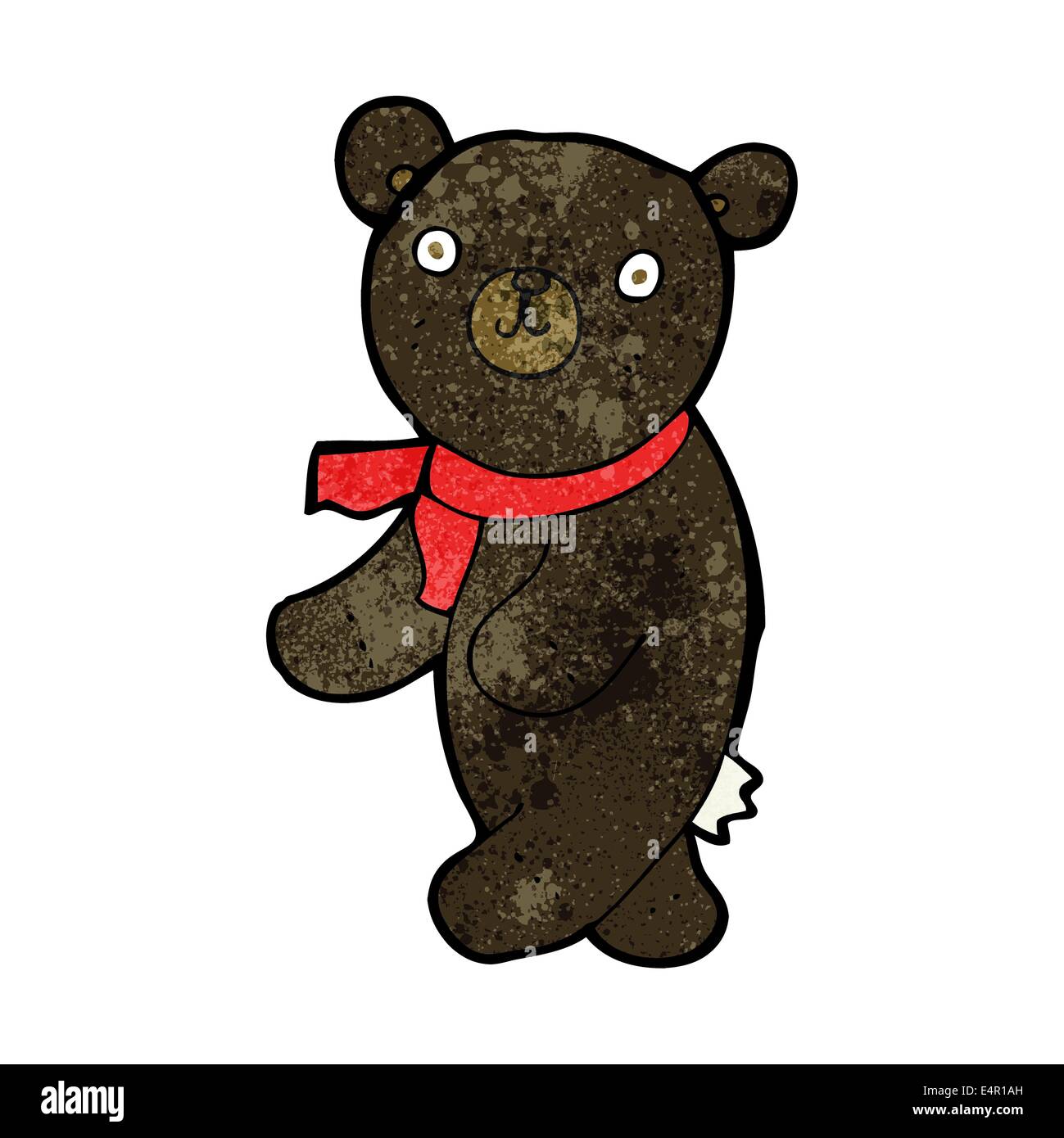 cute cartoon black teddy bear Stock Vector Image & Art - Alamy