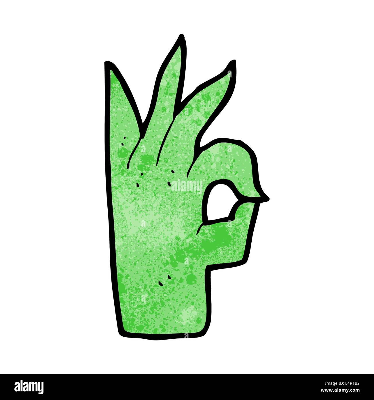 cartoon okay hand gesture Stock Vector Image & Art - Alamy